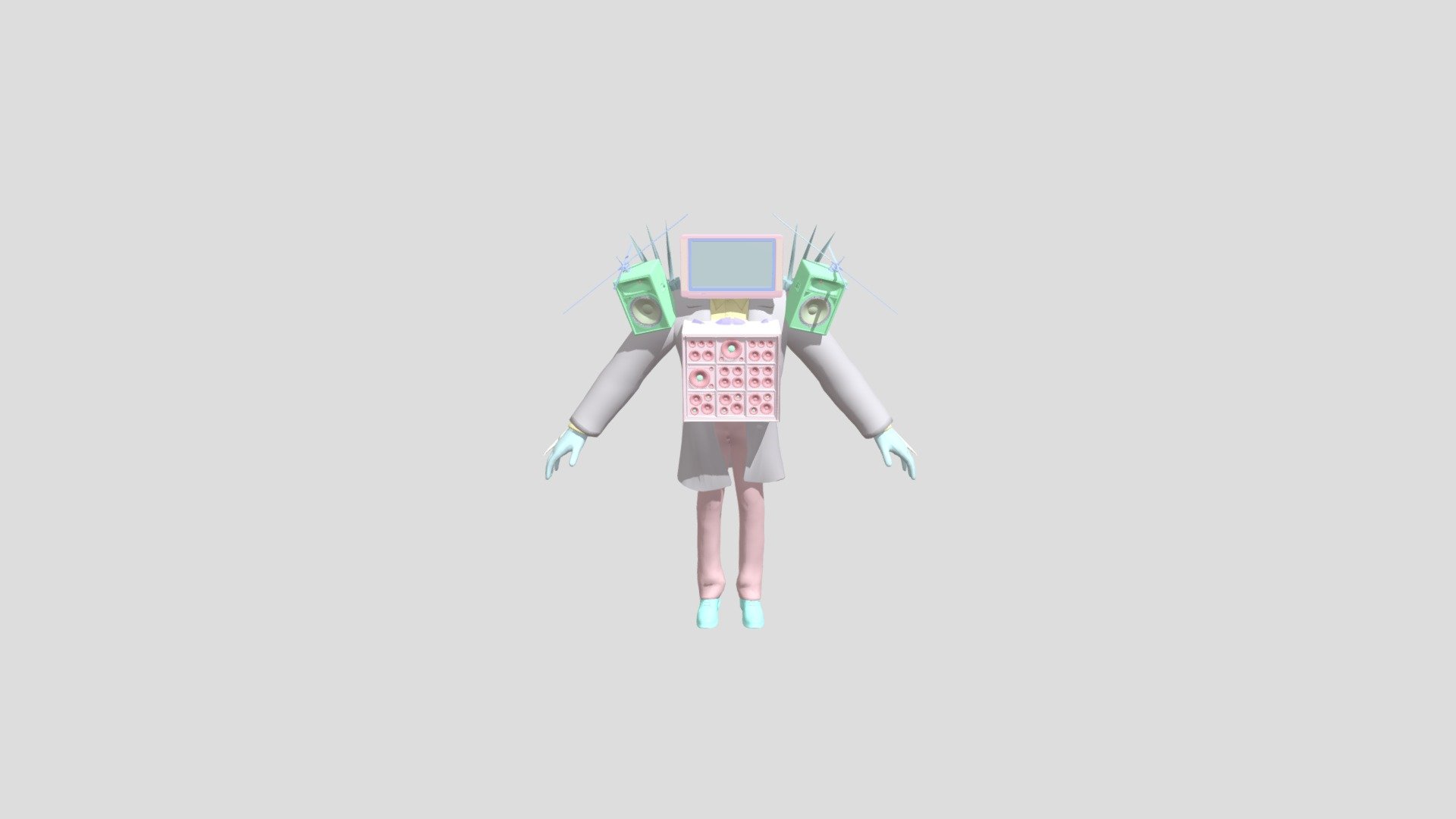 Titan TV Man Speakers - Download Free 3D model by thatsallthemovie2 ...
