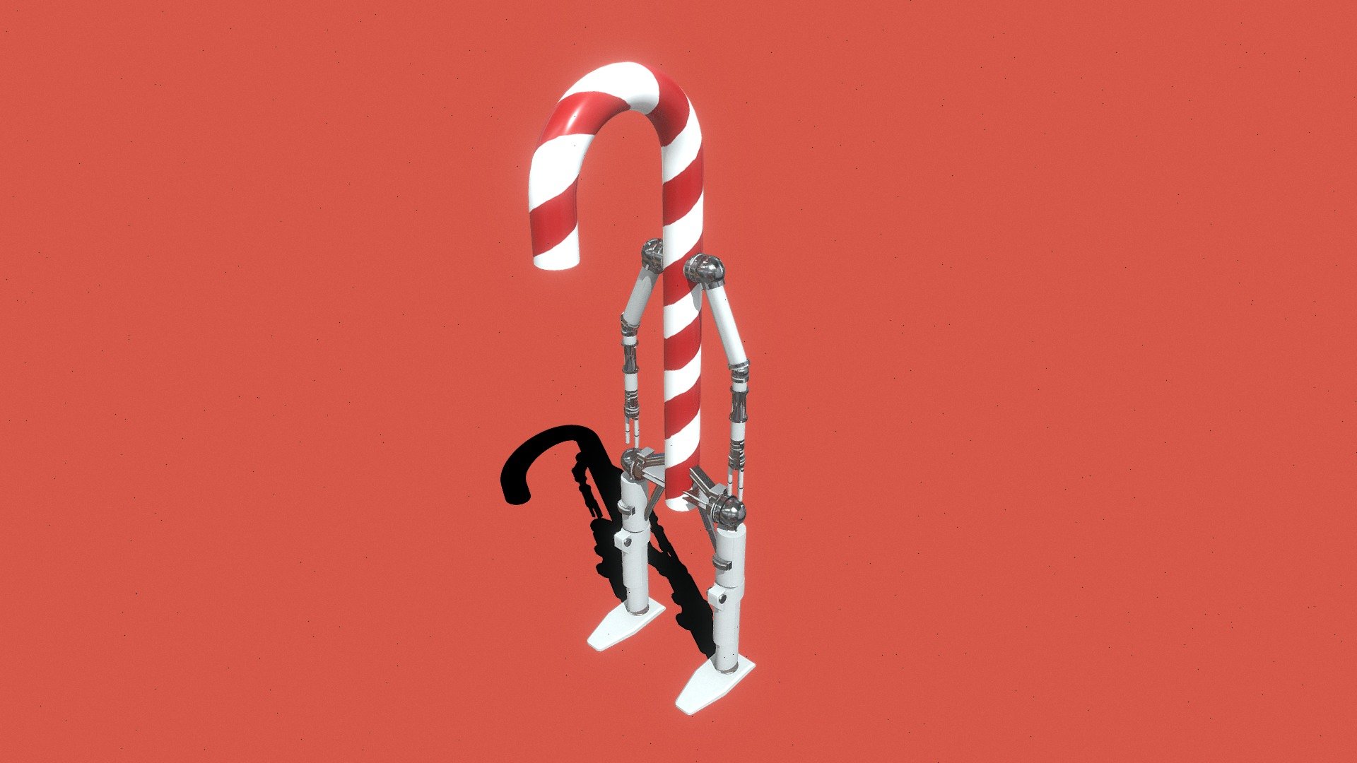 Candy Cane Robot - Download Free 3D model by ARKON MAREK (@ARKON-83 ...