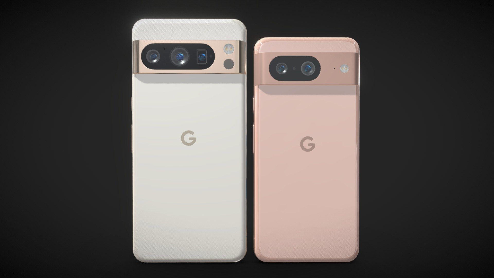 Google Pixel 8 and Pixel 8 Pro - 3D model by madMIX [bd234f5] - Sketchfab