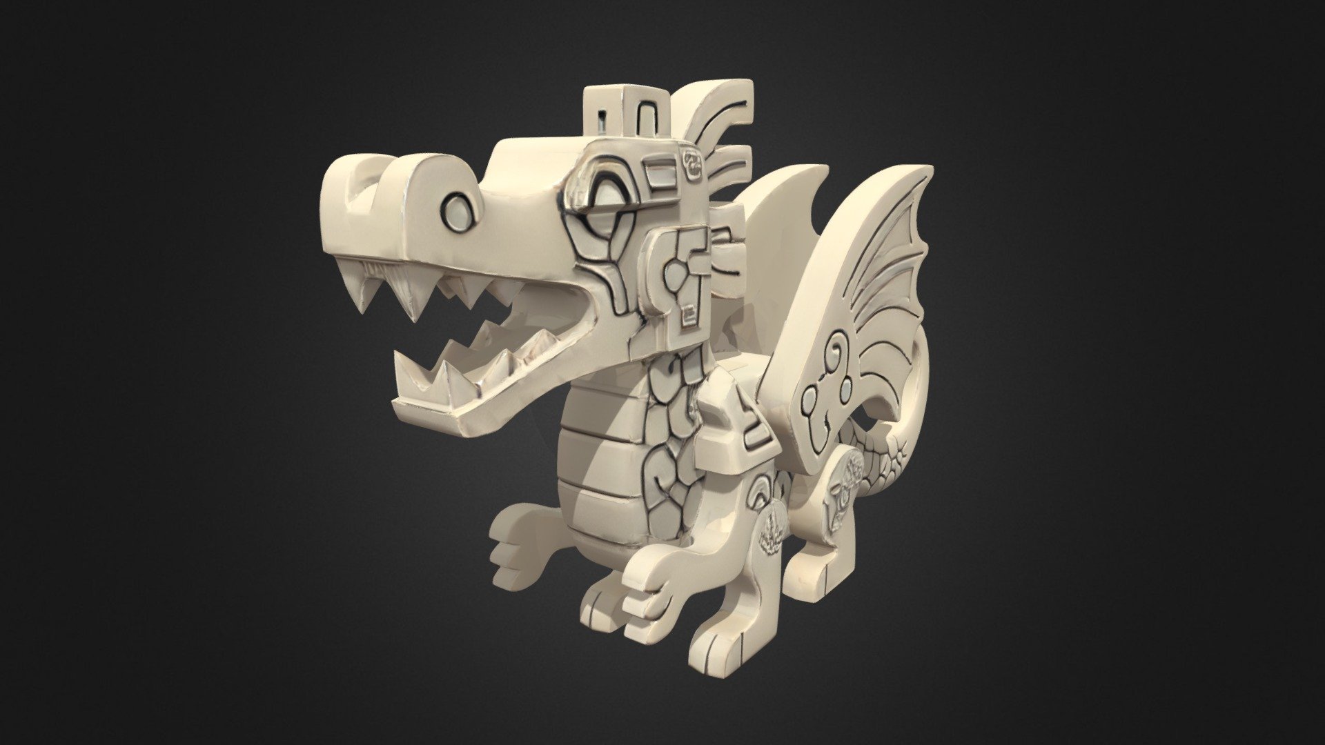 Dragon Statue - 3D model by Gustavo Bigelli (@gubigelli) [bd25069 ...
