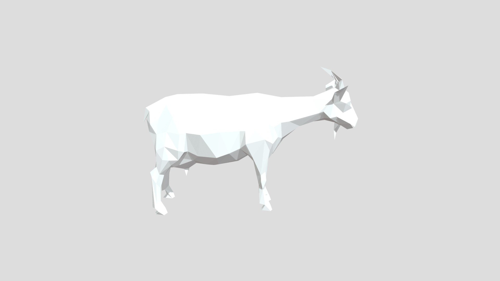 Low poly goat - Download Free 3D model by andikmonitor [bd25b13 ...