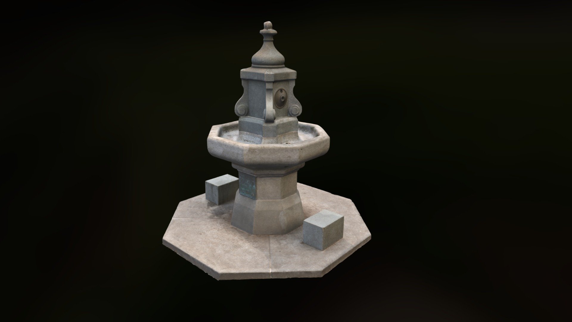 Hoxton Square Fountain - 3D model by charlescattelkillick [bd27eec ...