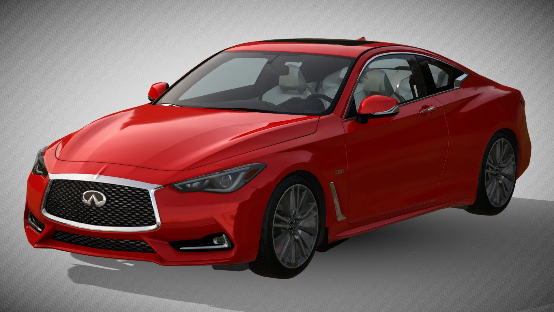 2017 Infiniti Q60S 3.0t Red Sport 400 - Download Free 3D model by Ddiaz ...