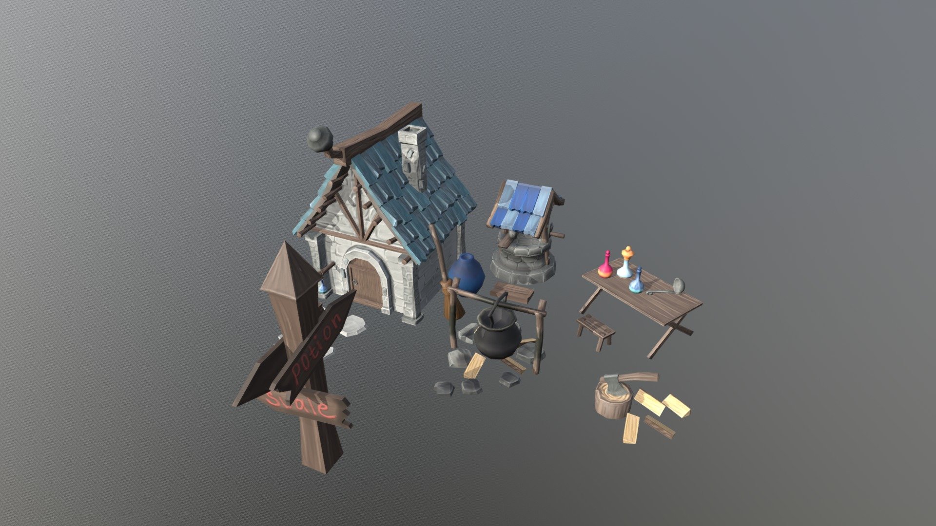 Witch's House - 3D model by Yuliya_Ry12 (@Yuliya_Ryd12) [bd2d518 ...