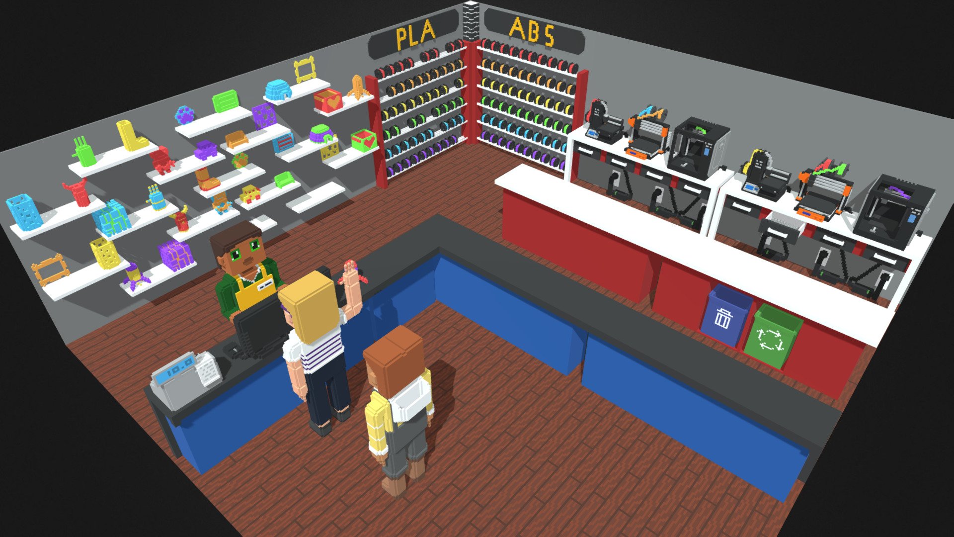 Game Dev | 3D Print Your Life | Level Concept 1 - 3D model by ...
