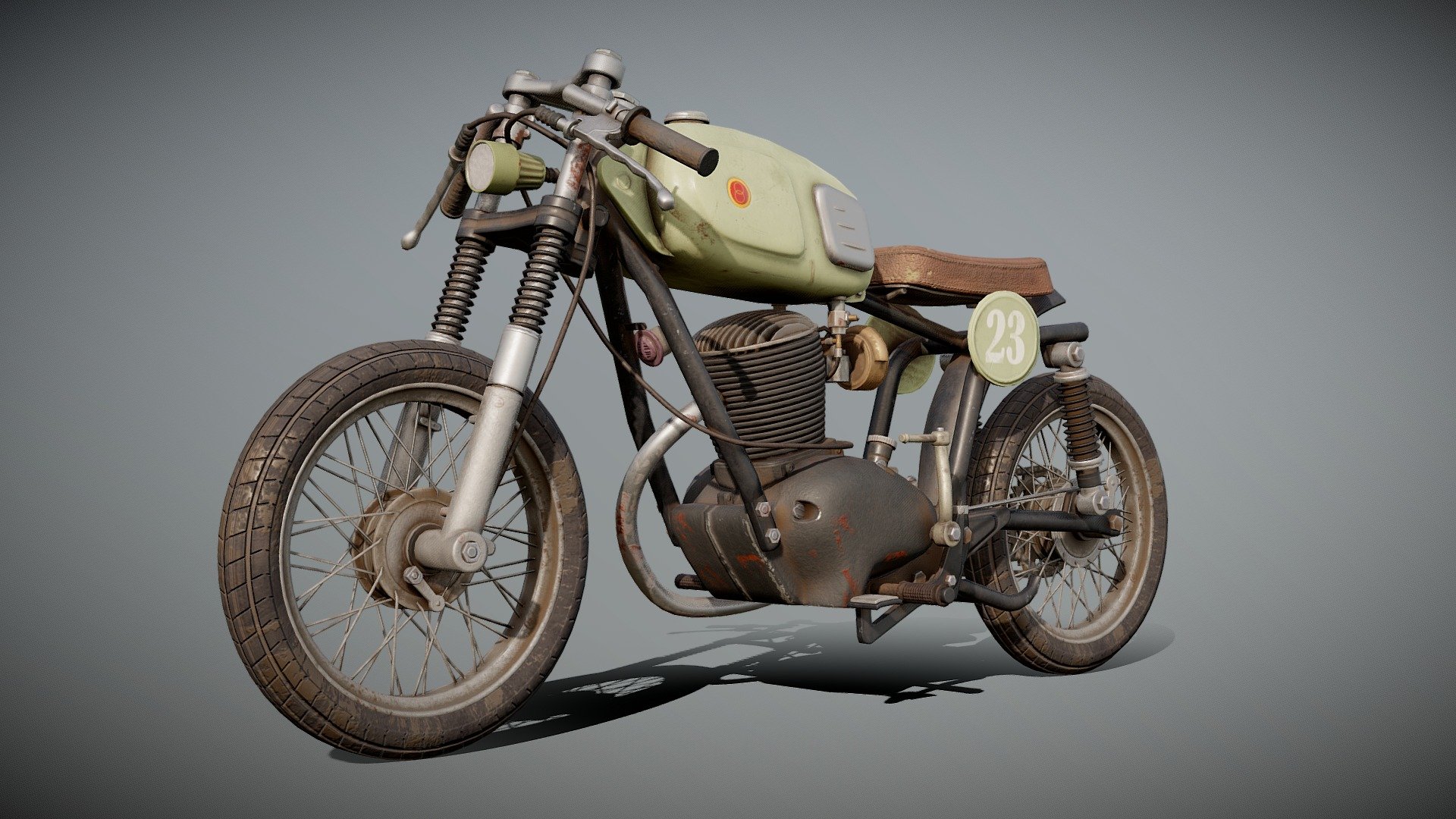 Motorcycle Rigged Vehicle - 3D model by Gerhald [bd2ebe9] - Sketchfab