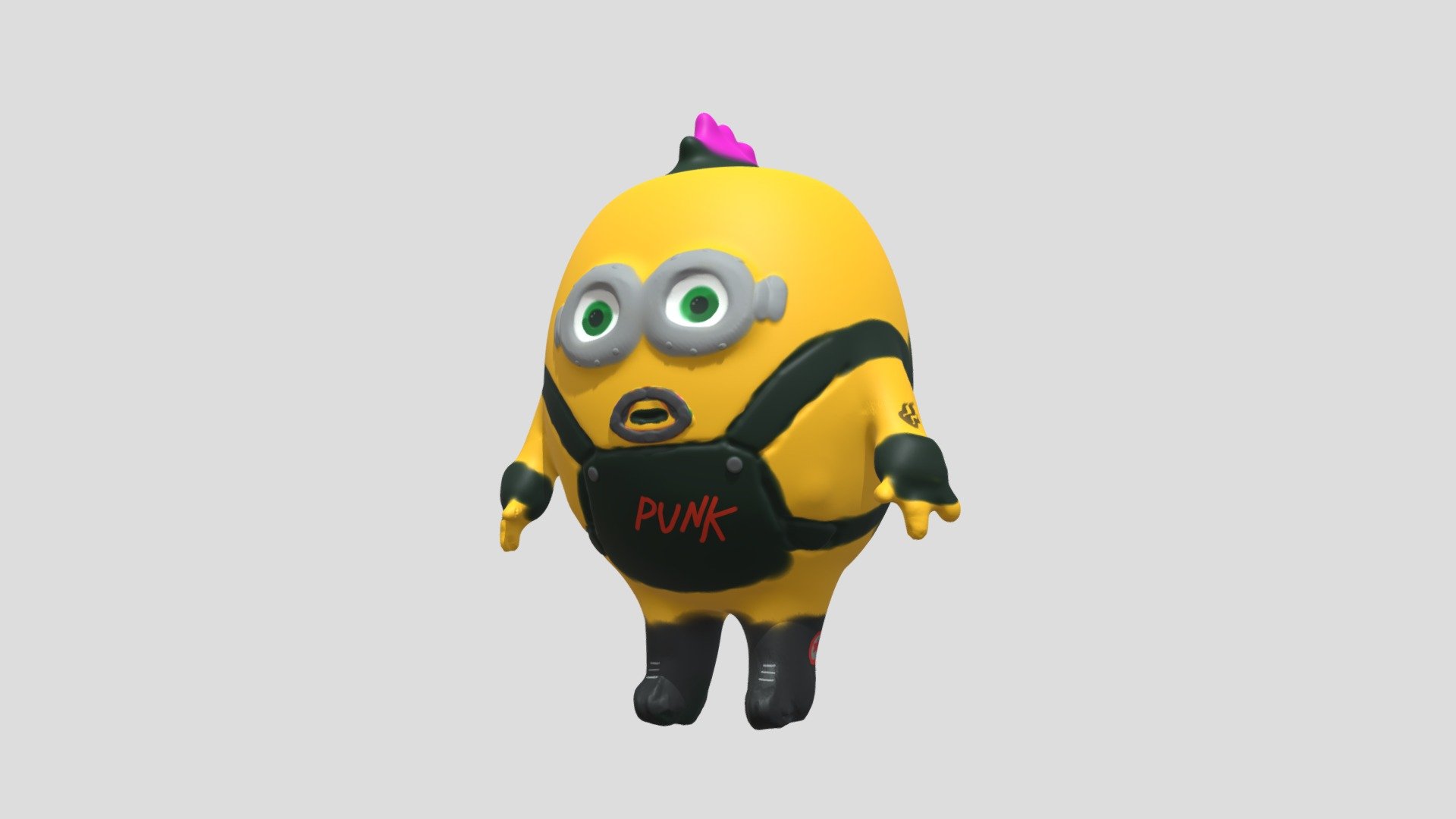 Punk Minion - Download Free 3D model by fromsteb [bd2f61b] - Sketchfab