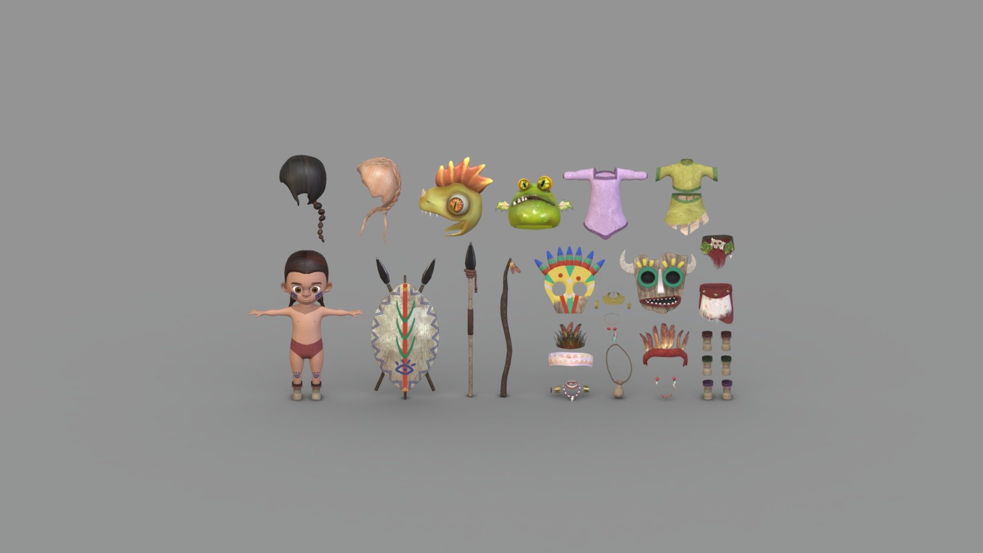 Asset Pack Layout - Download Free 3D model by ChloeRobynSmith ...