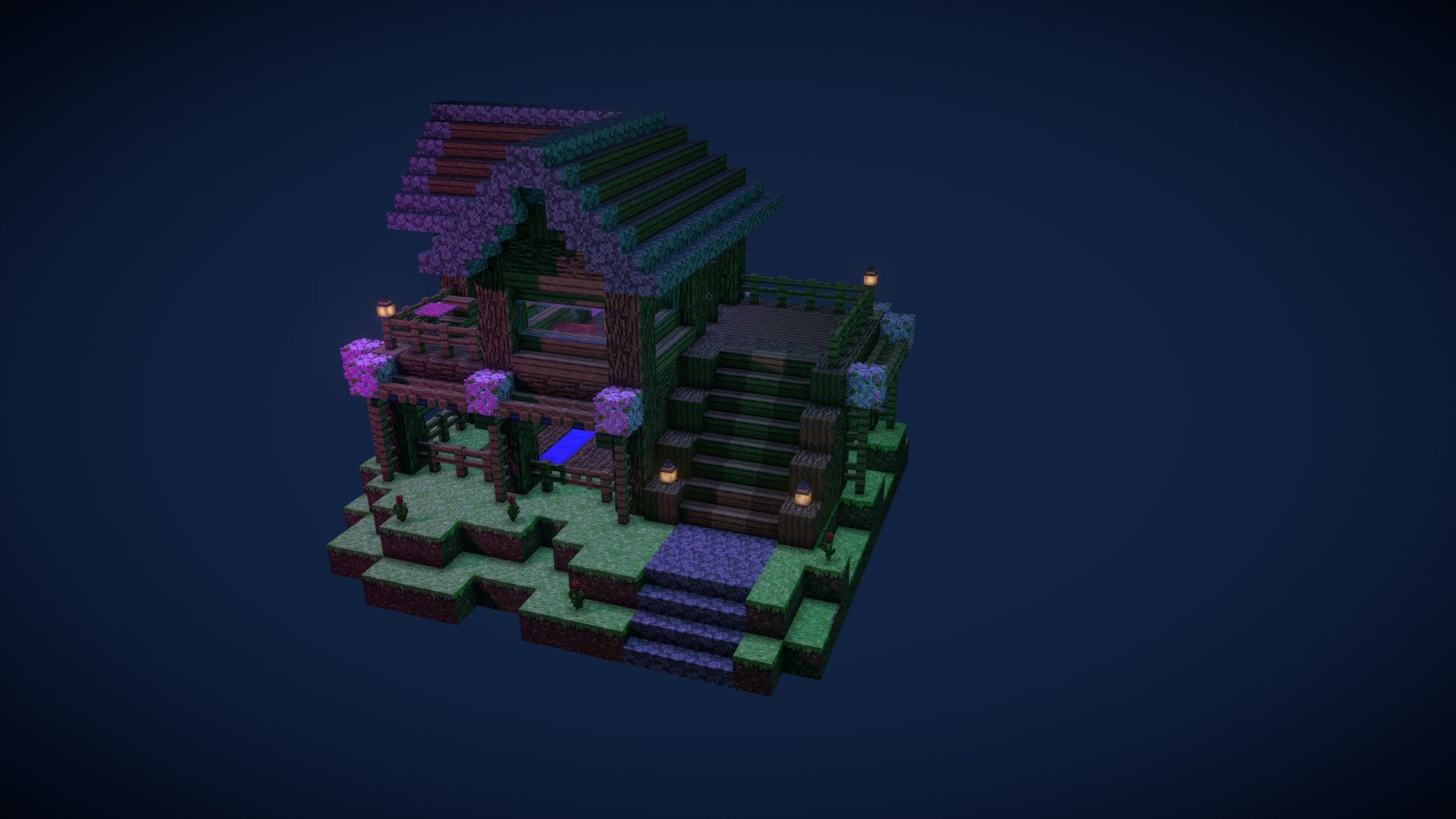 minecraft house - 3D model by dbhead [bd3086f] - Sketchfab