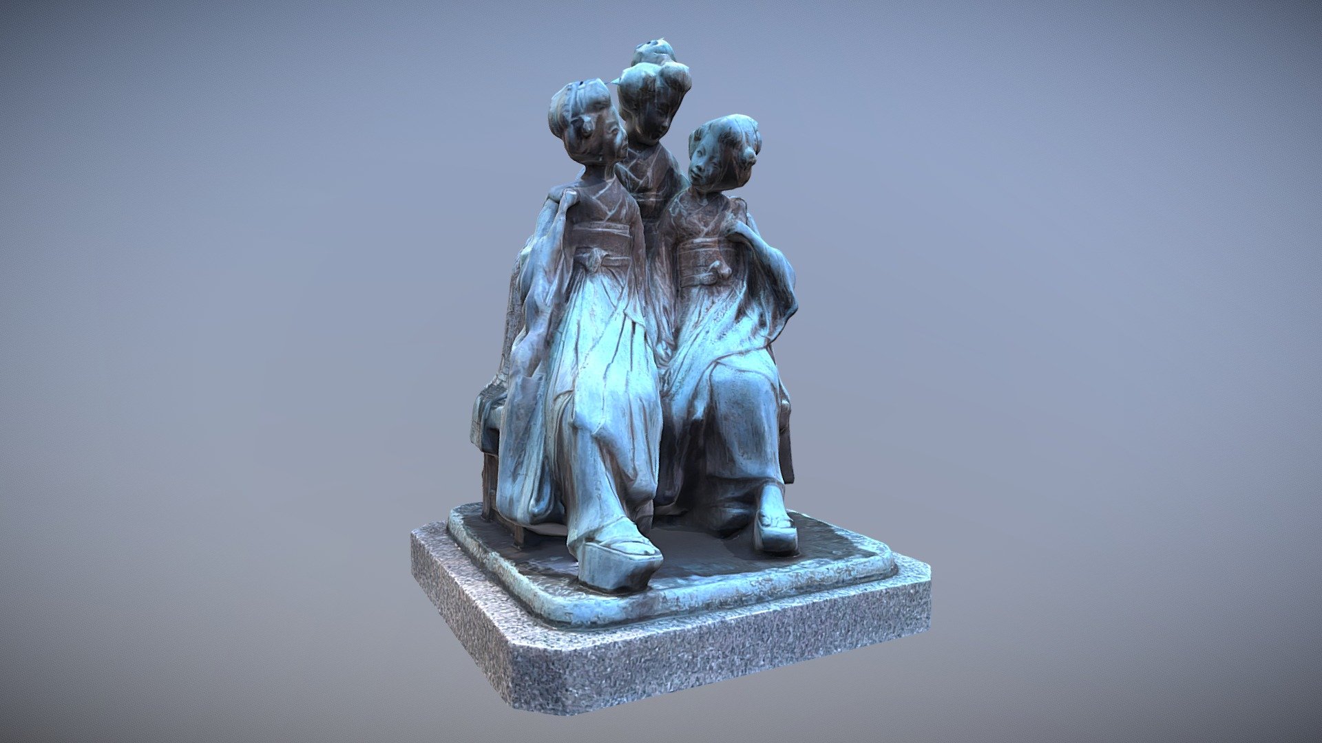Hakata bronze (raw scan) - Download Free 3D model by Dawnstar ...