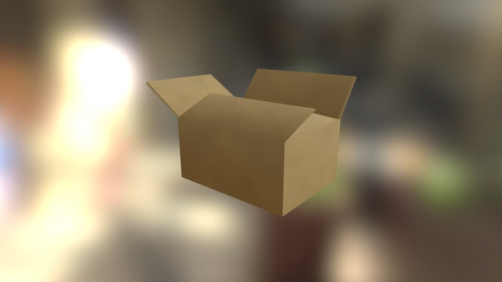 Cardboard Box - 3D model by disneydex [bd372d2] - Sketchfab