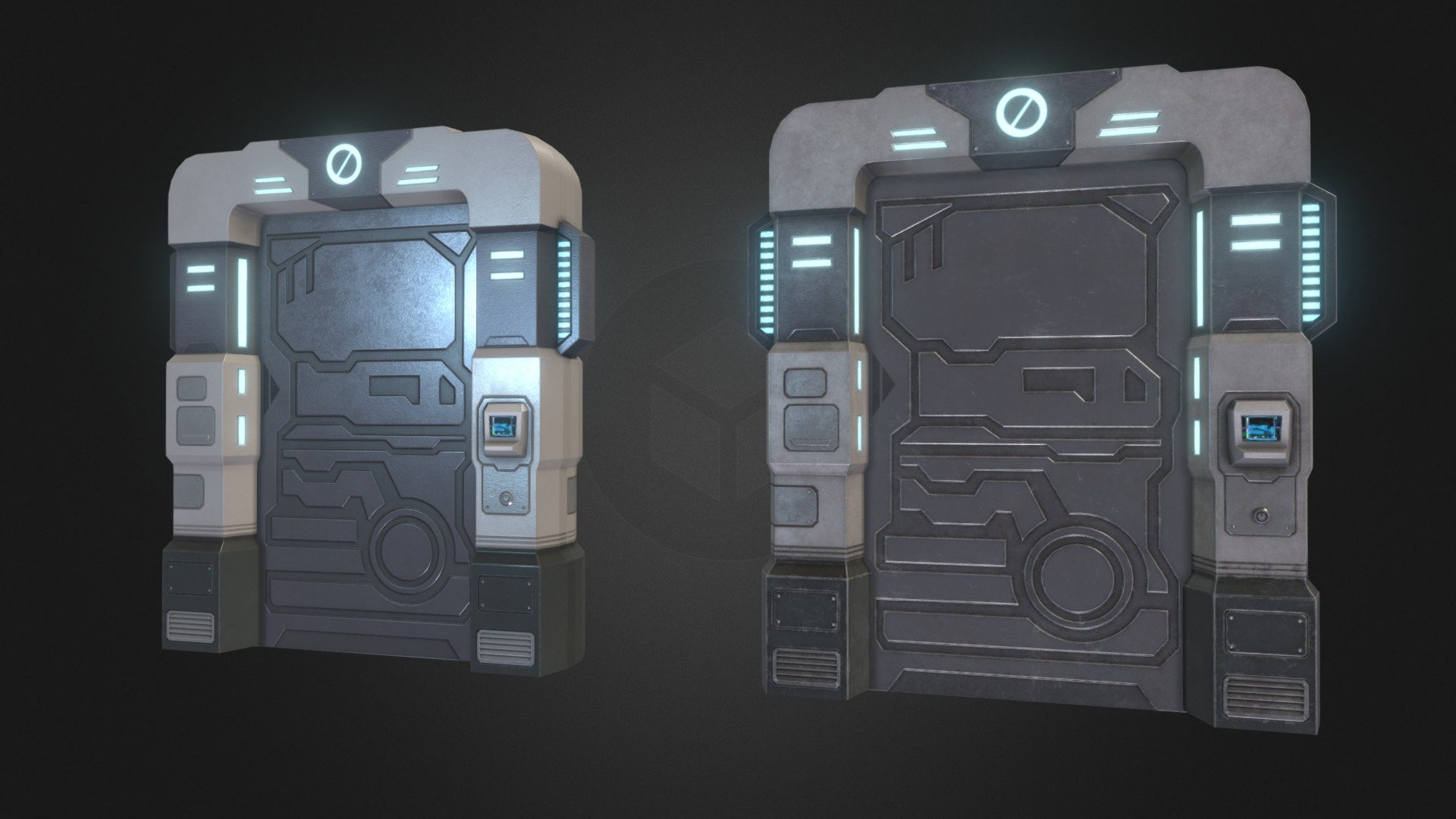 SciFi Doors Pack Vol1 - Door 02 - Buy Royalty Free 3D model by Eduardo ...