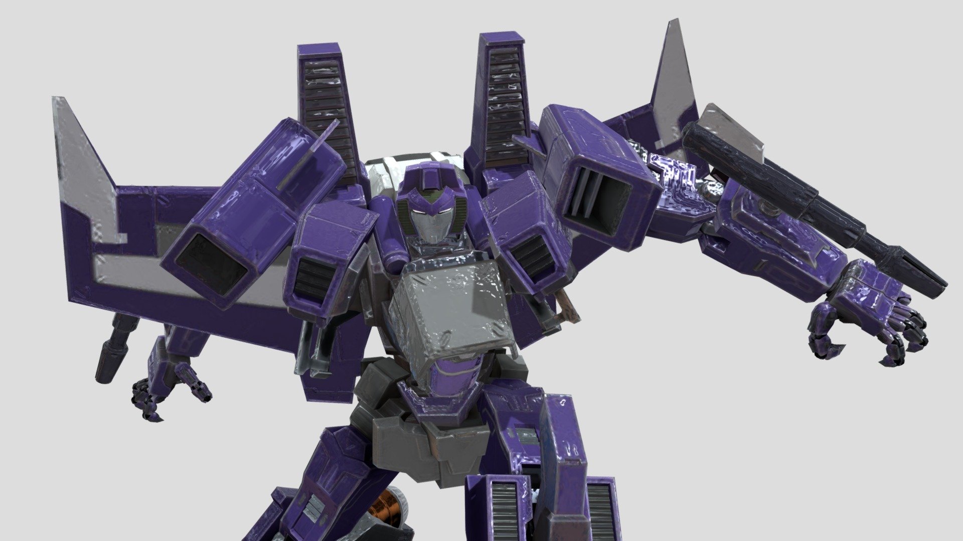 Heavy Metal Skywarp aka Cyclonus - Download Free 3D model by ...
