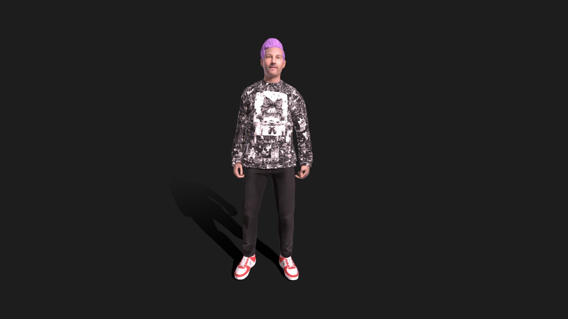 Anime Dave - 3D model by EntropyNine (@entropy9ine) [bd3a658] - Sketchfab