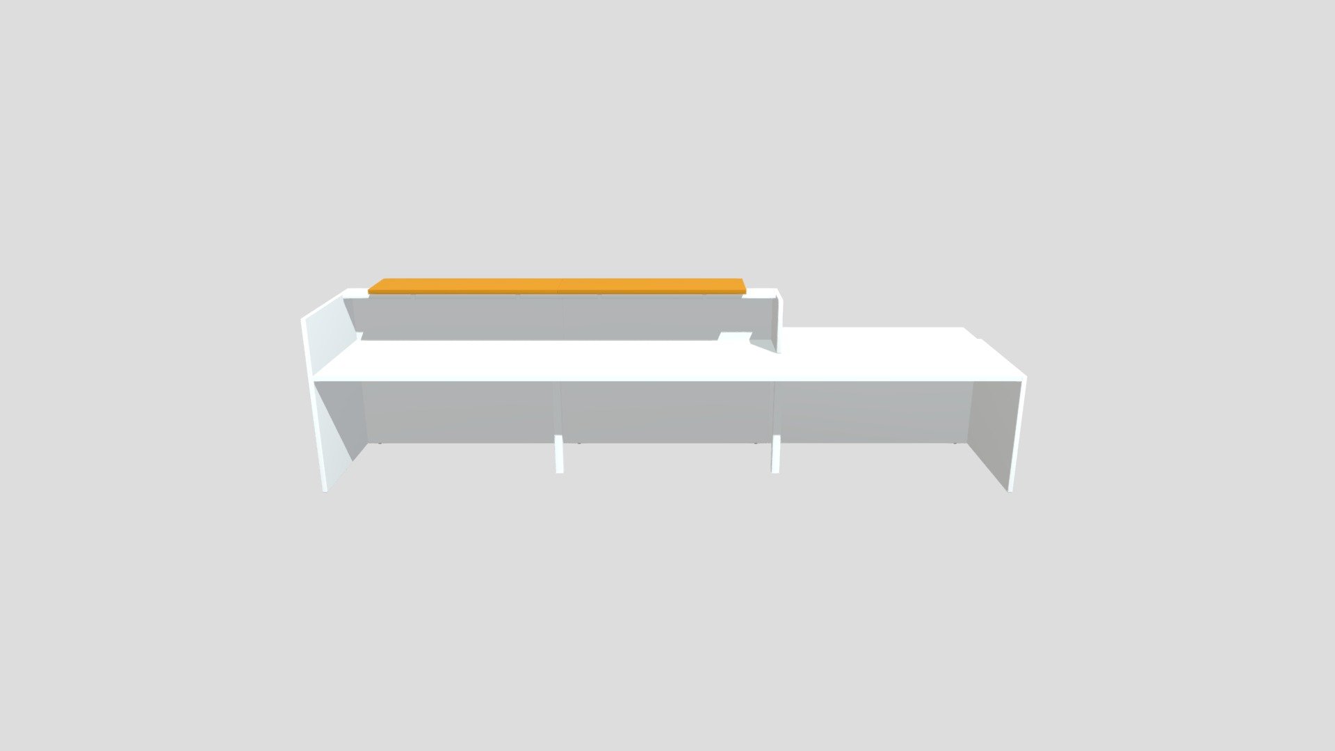 Banque d'accueil Z2 - 3D model by alleedubureau [bd3be2d] - Sketchfab