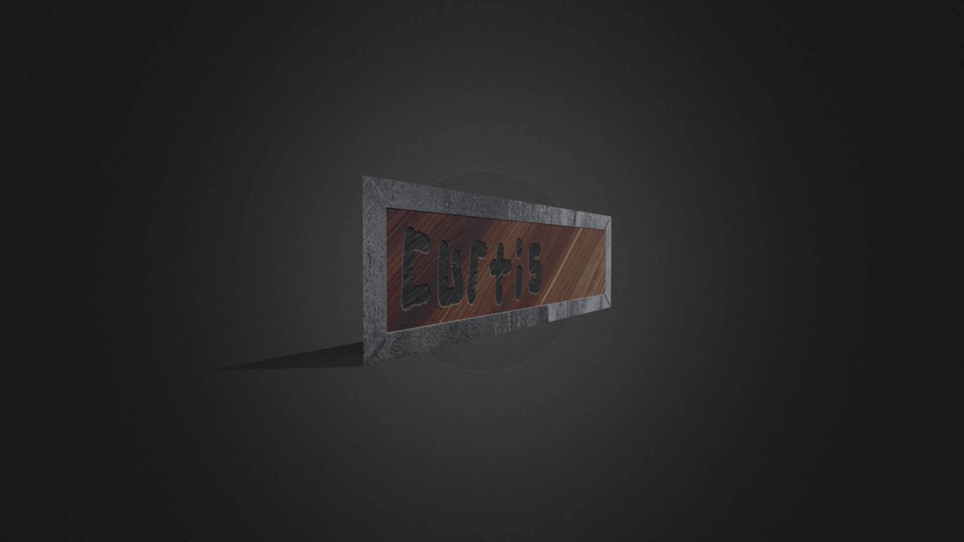 NamePlate - 3D model by CurtisFelknor [bd3c18a] - Sketchfab