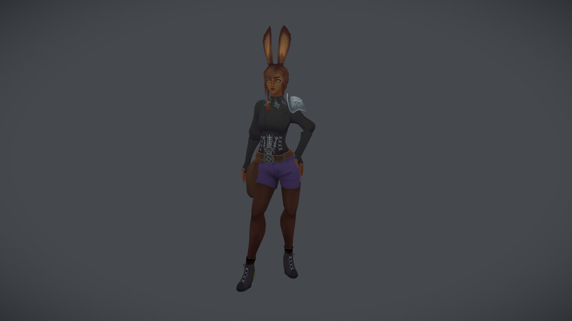 FFXIV Viera - Handpainted fanart - 3D model by ElyuArt [bd3db58 ...