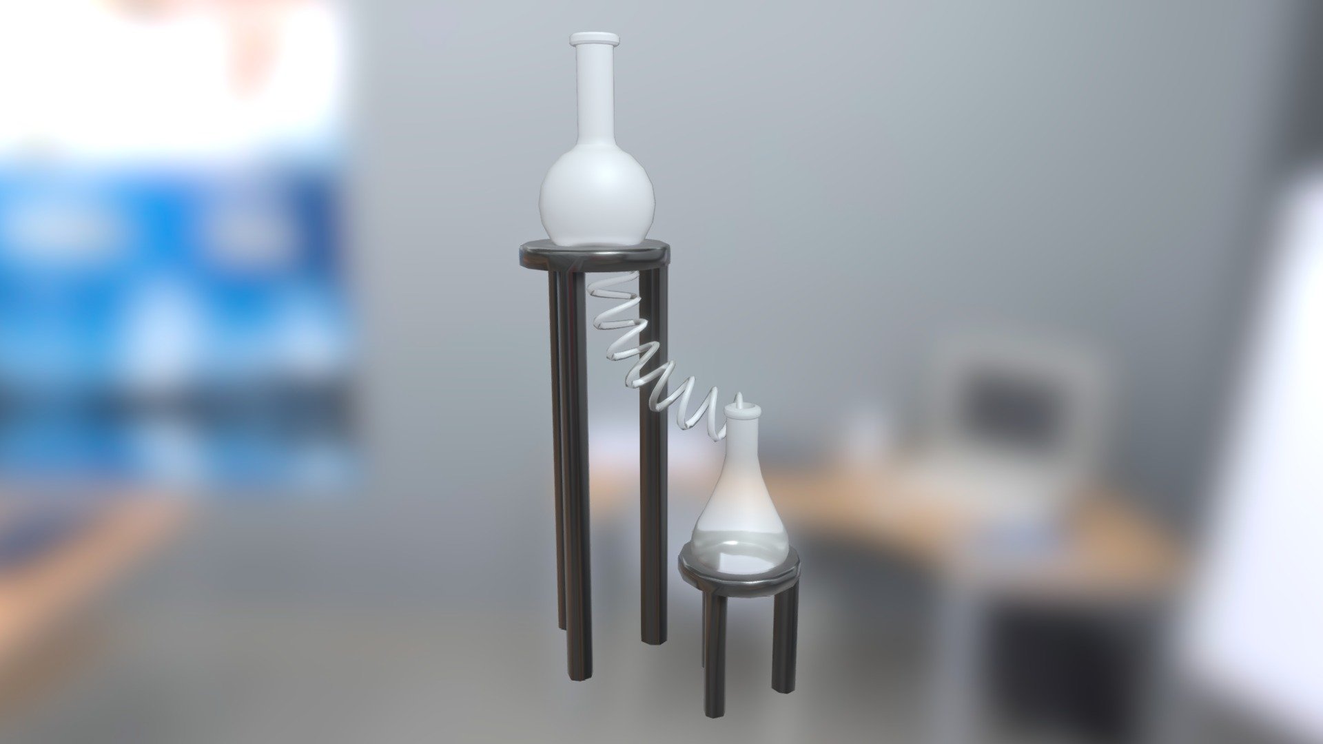 Laboratory Flask/Stand Set (separable) - Download Free 3D model by ...