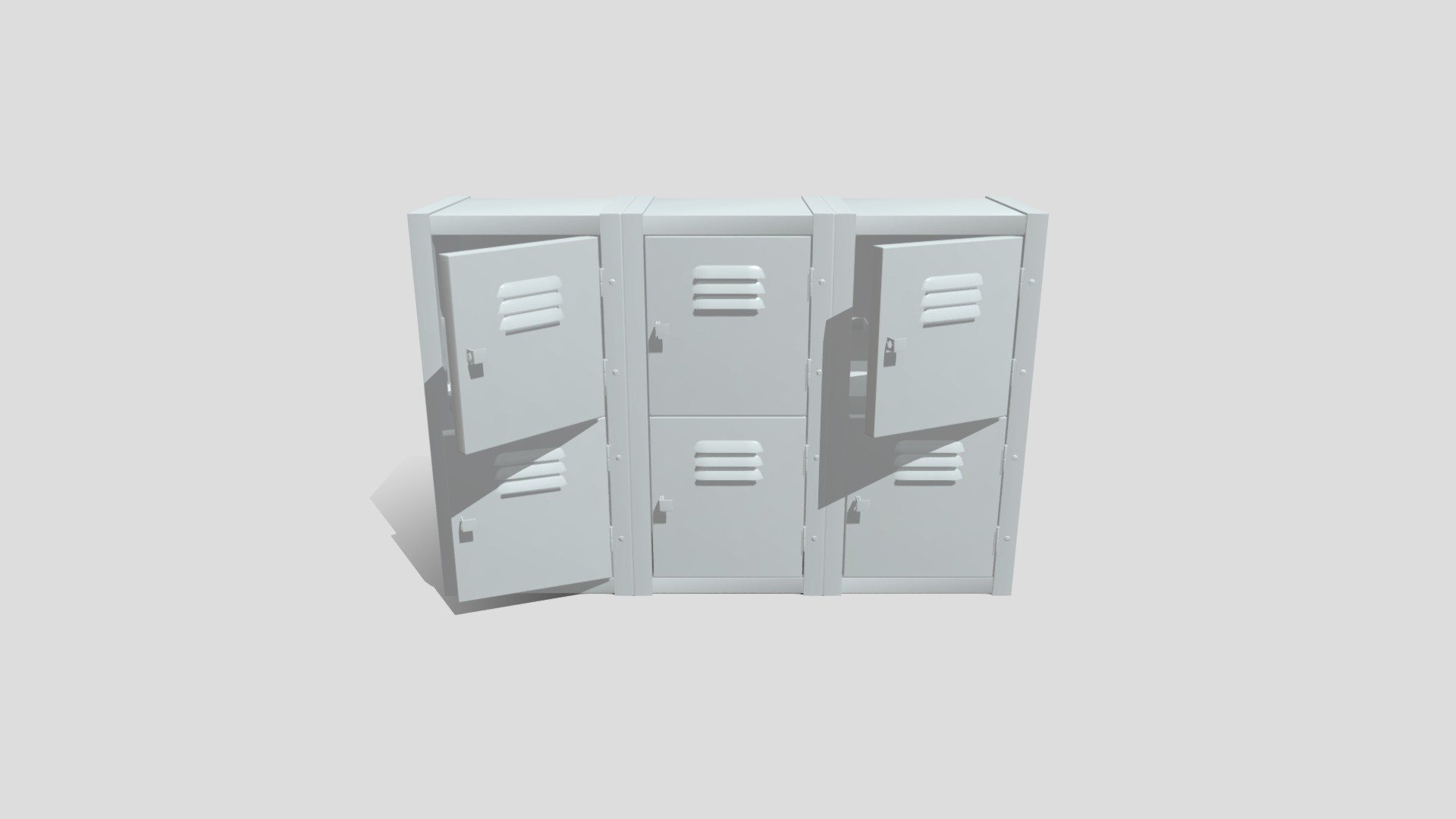 Lockers - Download Free 3D model by Vladislav Morshnev (@vladislav ...