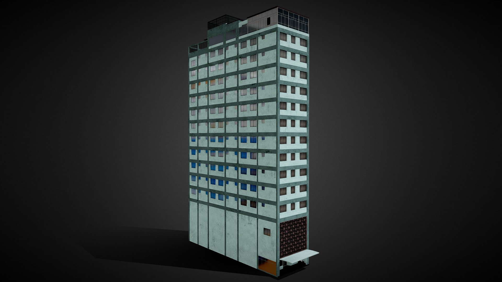 Residential Building of Cuba - 3D model by AhmadWalker [bd40105 ...