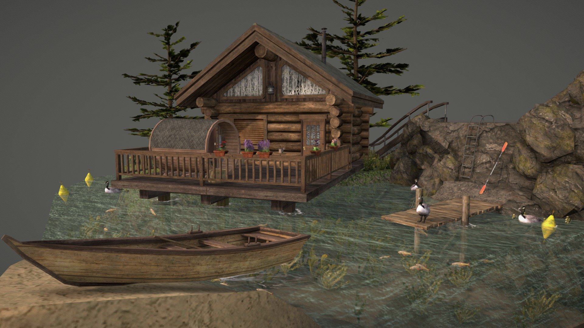 DAE Diorama - By the ocean - Download Free 3D model by Lucie Borgmann ...