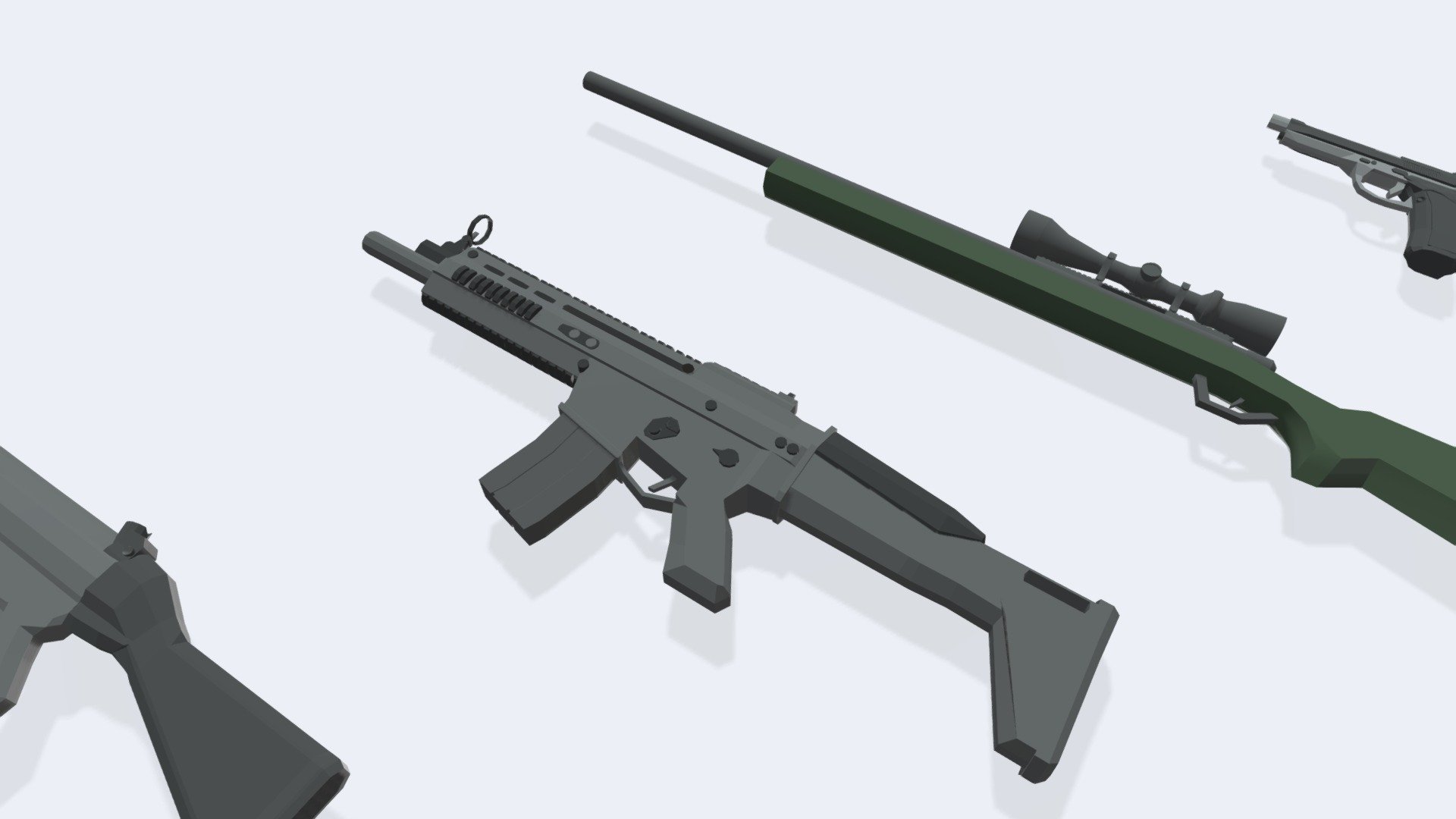 Low Poly Weapons Pack - 3D model by OblixStudio [bd43077] - Sketchfab