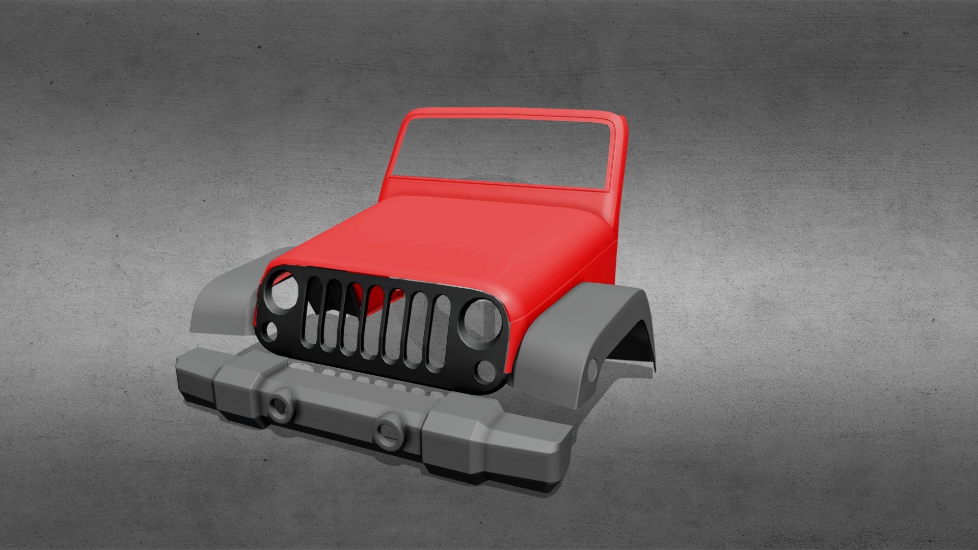 Jeep Wrangler Front - 3D model by Nospine [bd43b93] - Sketchfab