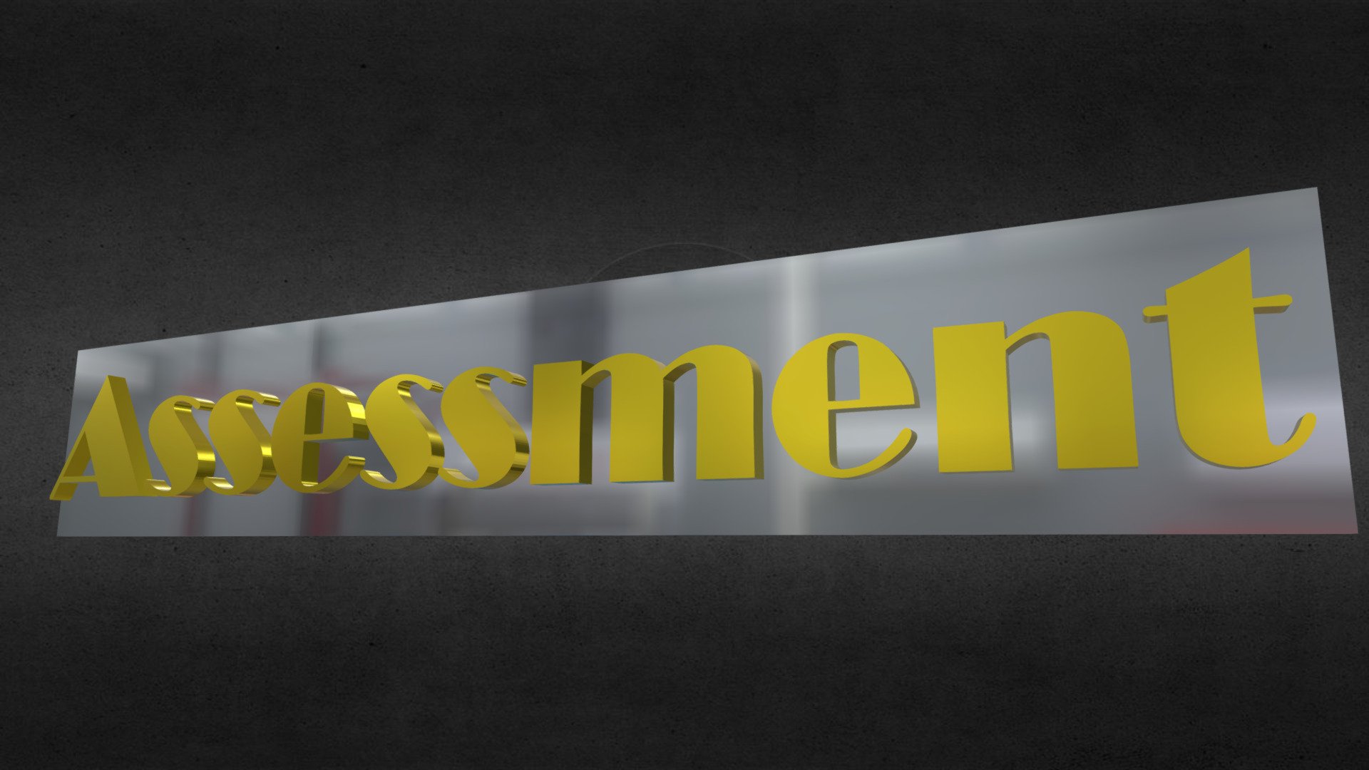 ASSESSMENT BROADWAY FONT - 3D model by wpswps [bd44110] - Sketchfab