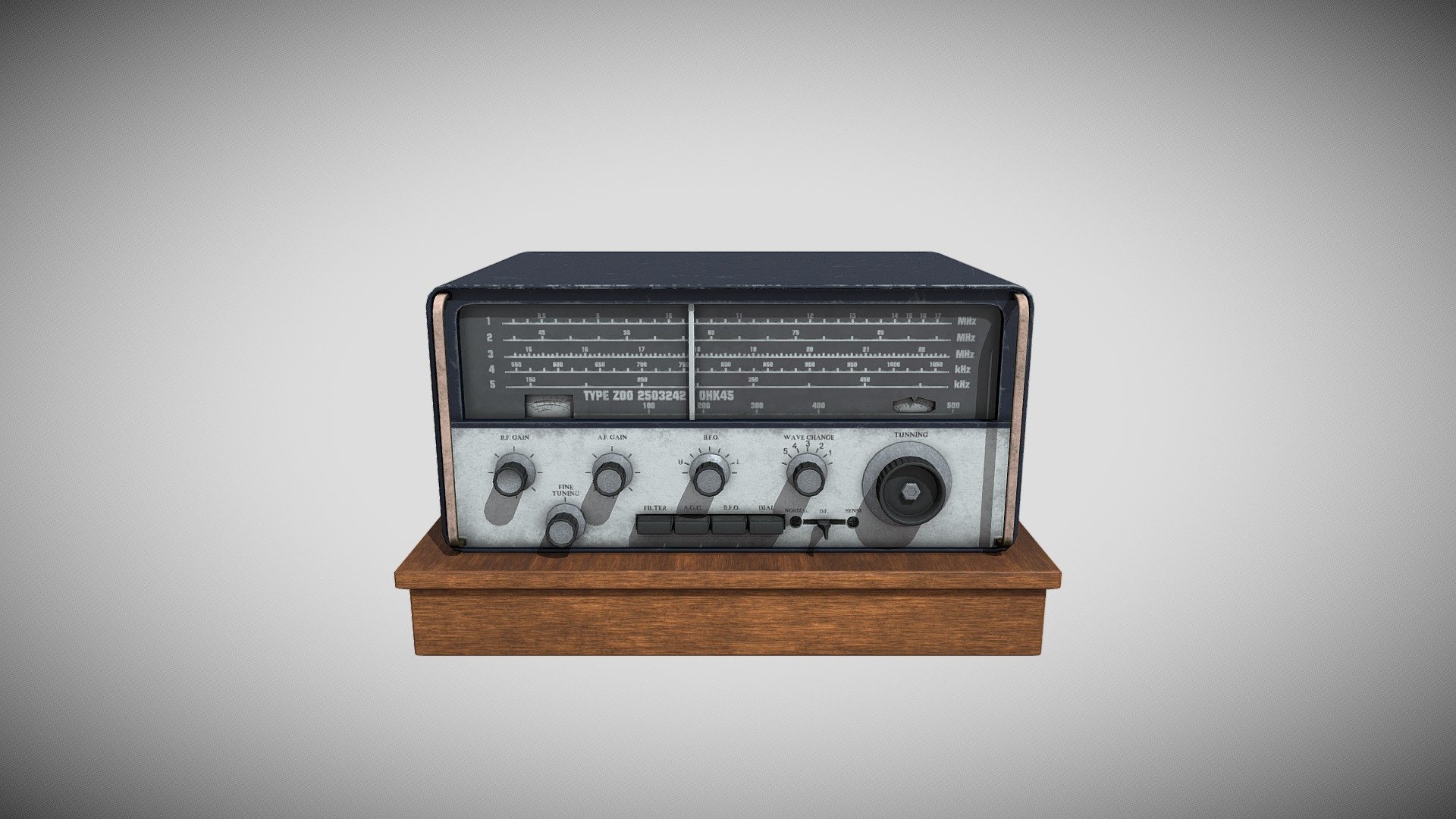 Old Radio - Buy Royalty Free 3D model by Confusion3d [bd44ba6 ...