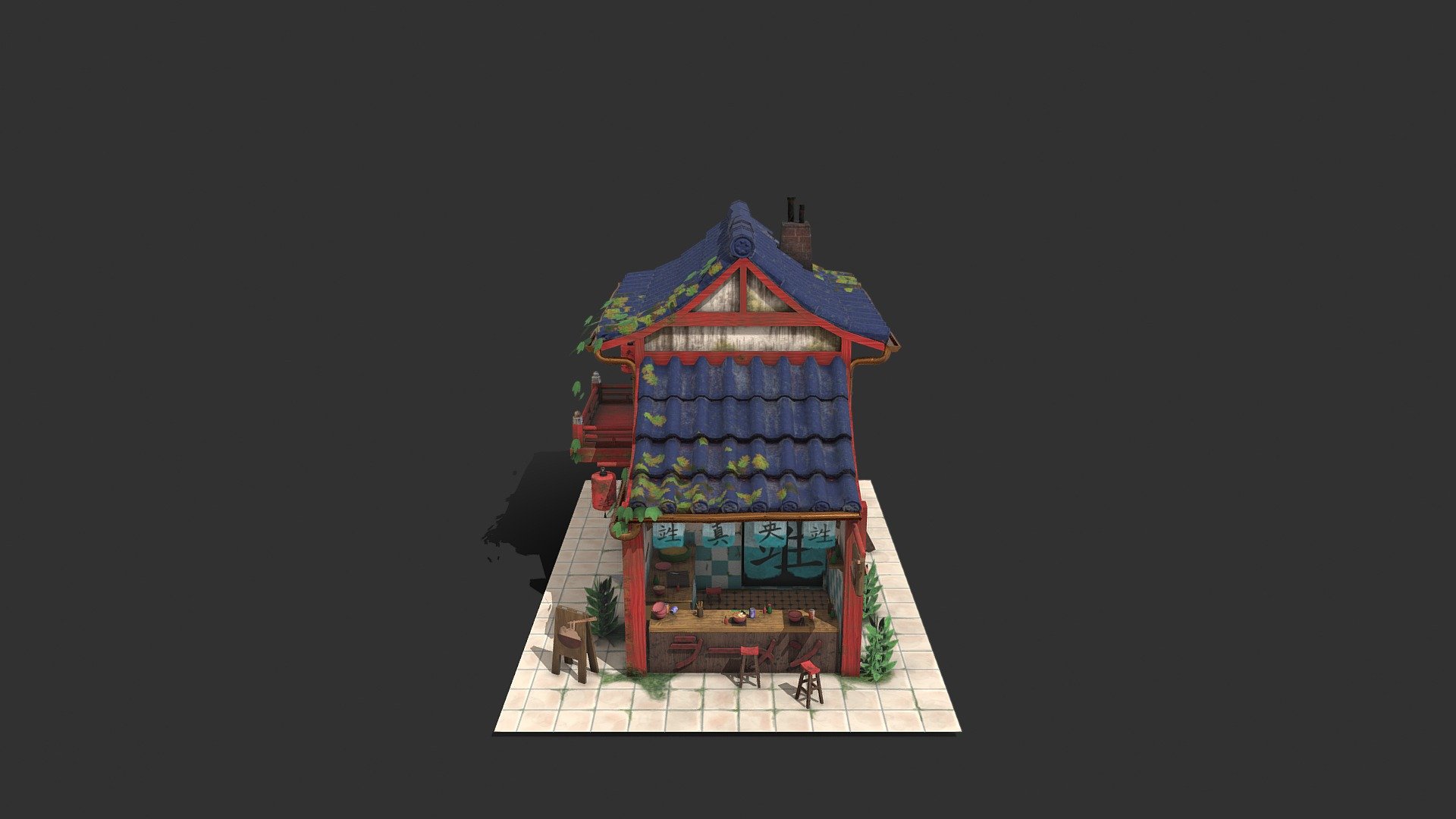 Ramen's house - 3D model by Gabo (@gabrielnf27) [bd4915e] - Sketchfab
