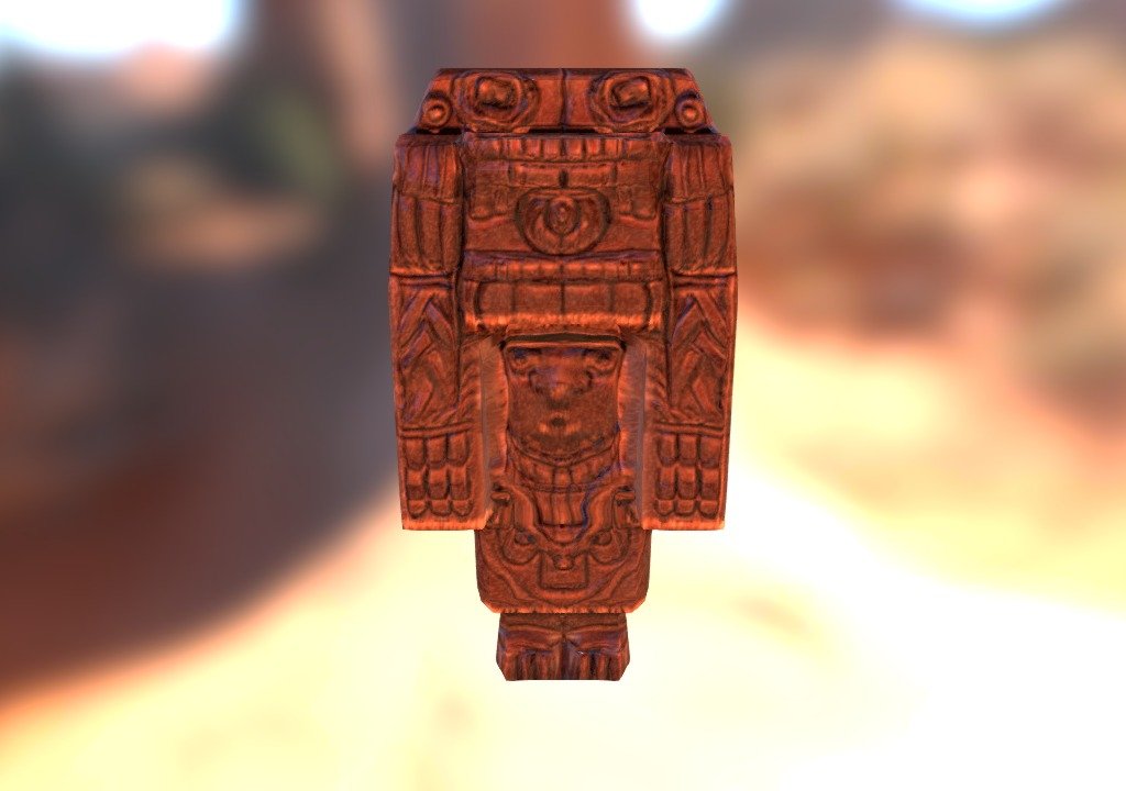 Old Statue 2 Low Poly Asset - 3D model by whitlanier [bd495cd] - Sketchfab