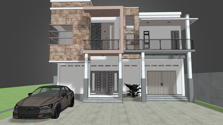 Rumah-minimalis 3D models - Sketchfab