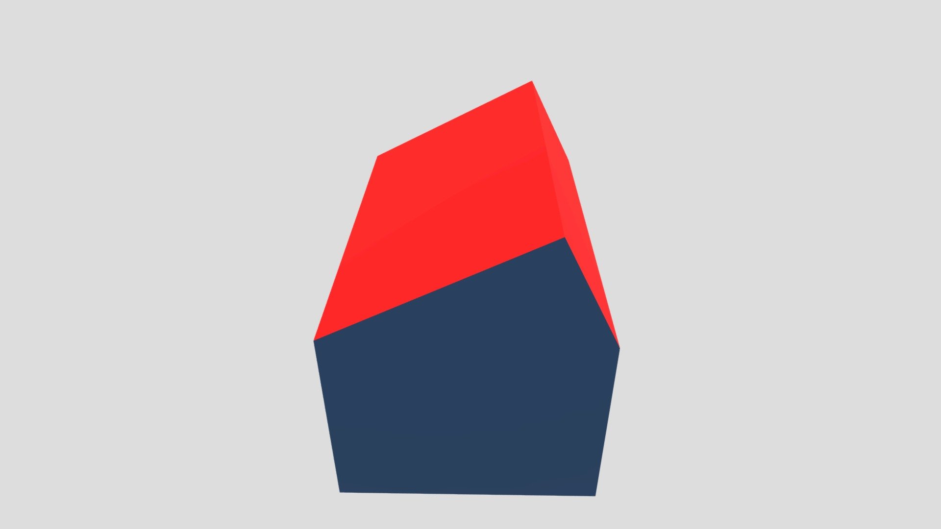 Roof shape: Asymmetrical gabled roof - Download Free 3D model by ...