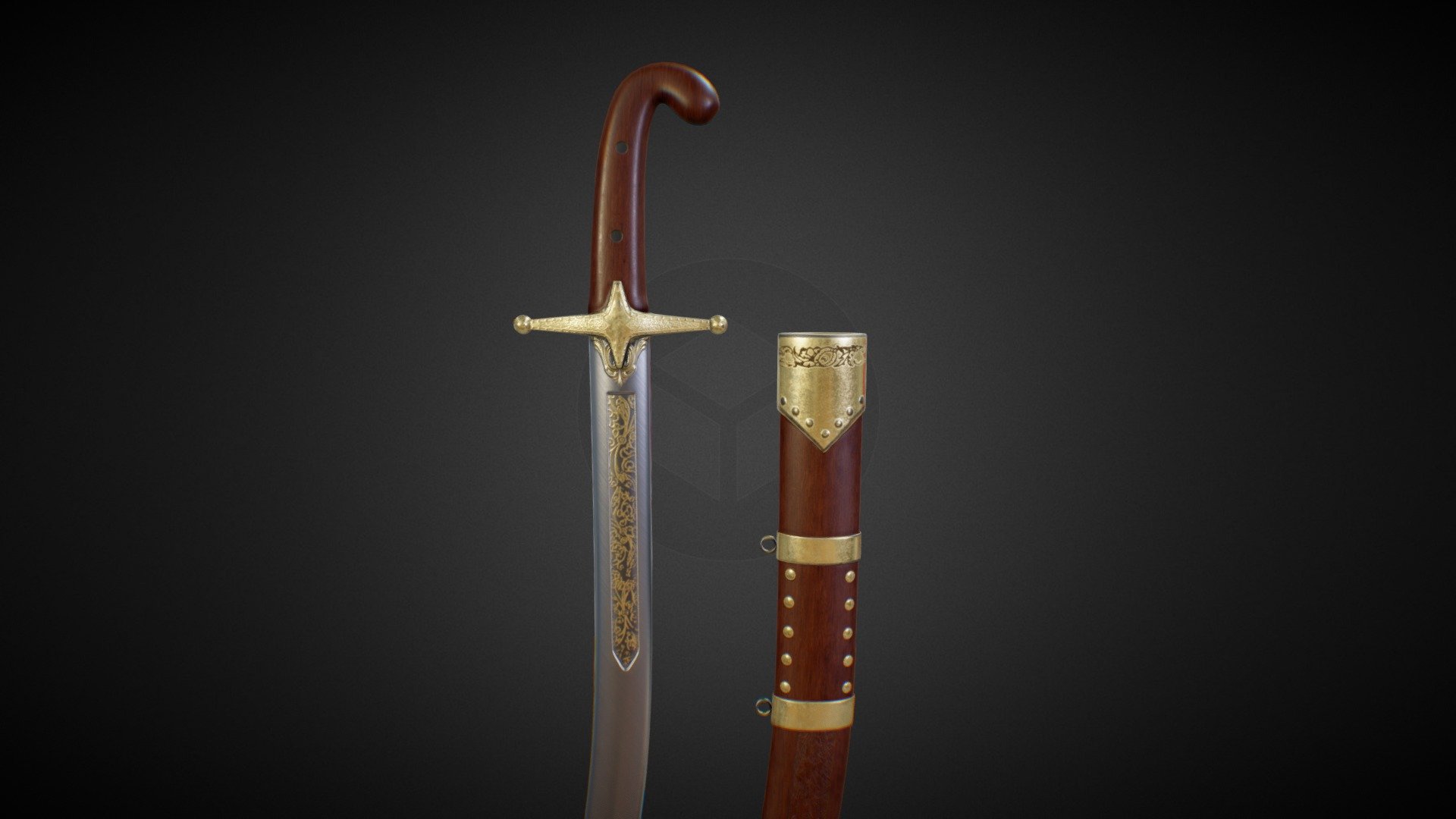Kilij Sword - 3D model by Egi Setiawan (@giseti) [bd529c5] - Sketchfab
