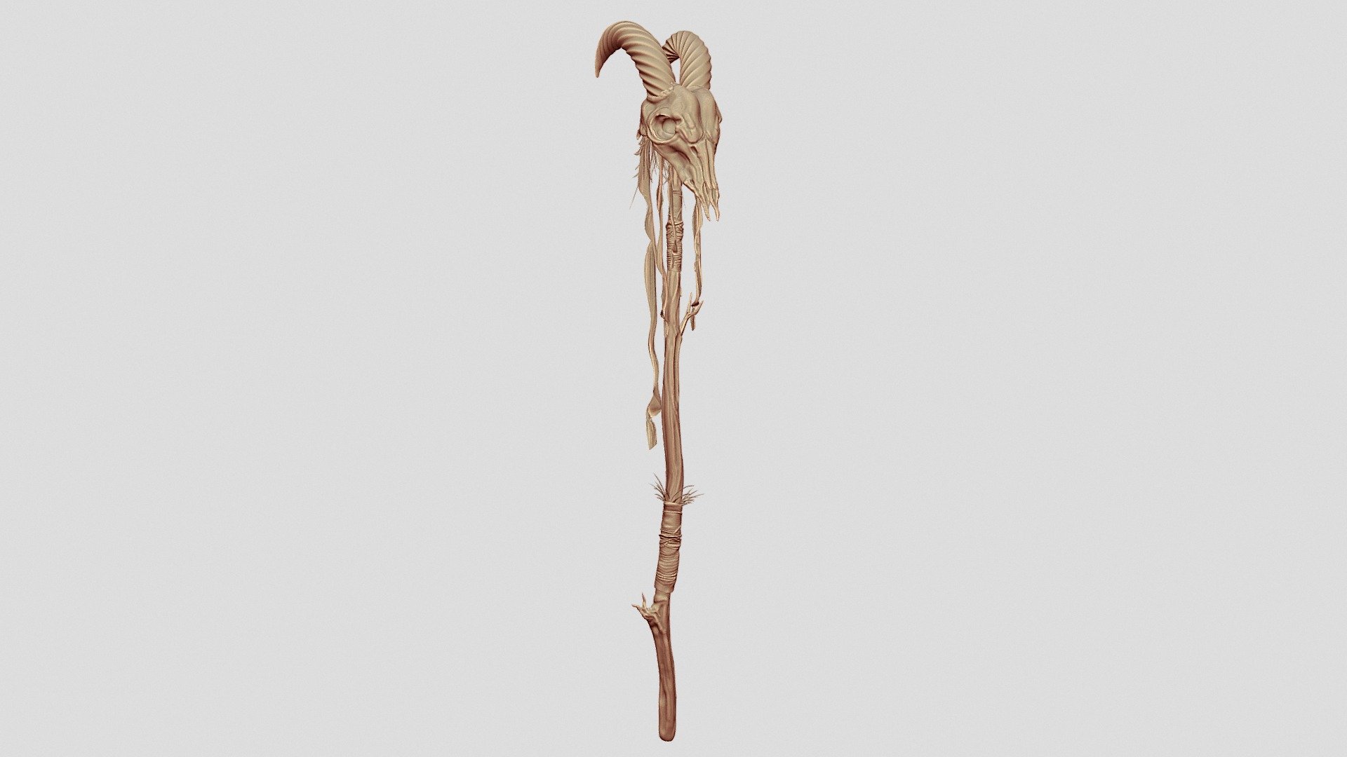Voodoo Staff Sculpt - Buy Royalty Free 3D model by POLYCOSM [bd52c05 ...