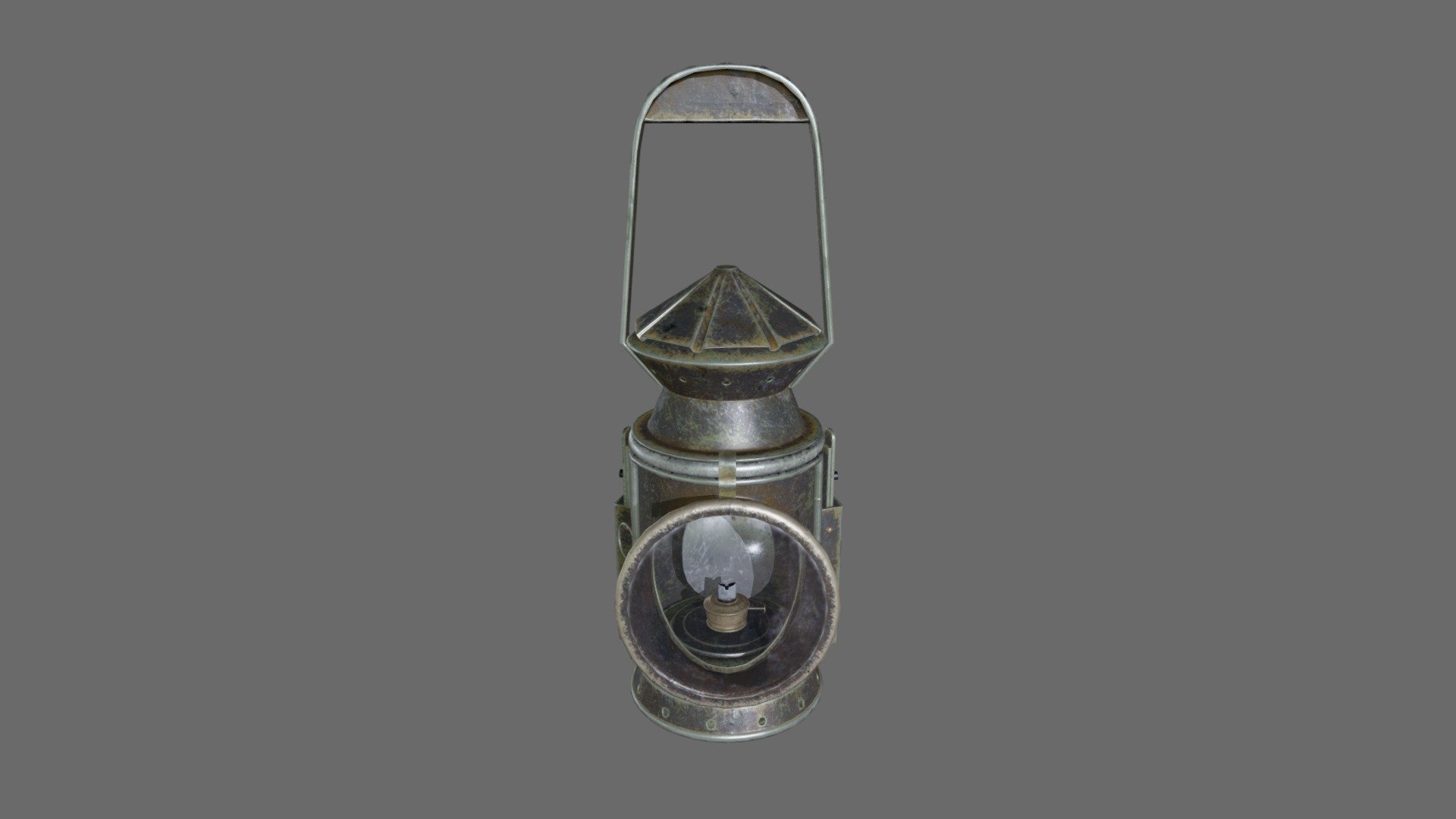 Old Railroad Lantern - 3D model by Uttam Sharma (@jedi123) [bd536d2 ...