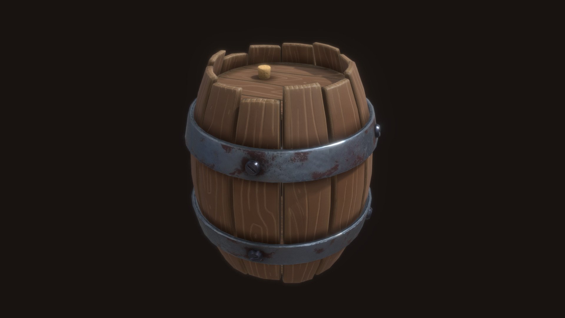 Stylized Barrel - 3D model by GabbeS-Art [bd5380c] - Sketchfab