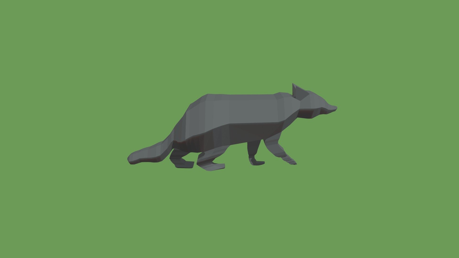 Mapache low poly - 3D model by alex.10 [bd55753] - Sketchfab