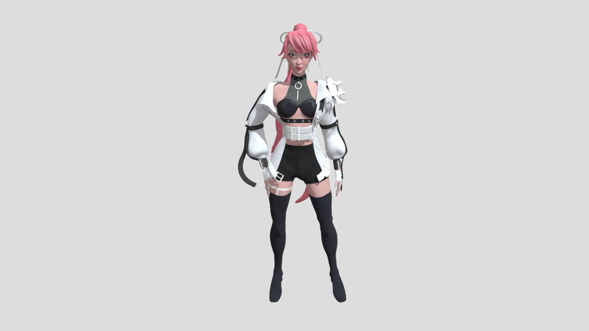 Female Fighter Class model by Fatin - 3D model by Fatin Nur'aqilah ...