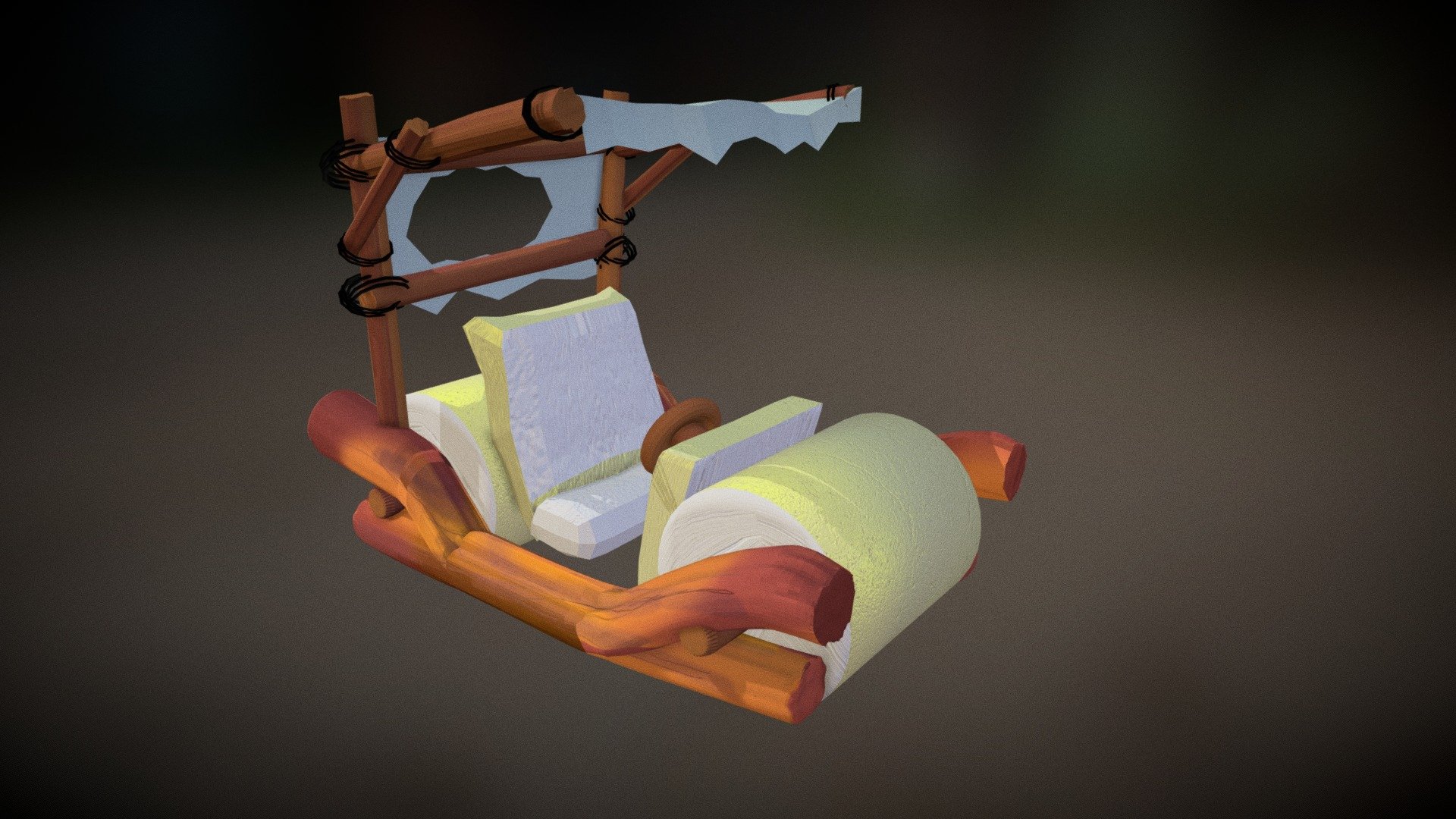 Flintmobile Cartoon Car - 3D model by Sheila (@sfrancl) [bd5a5da ...