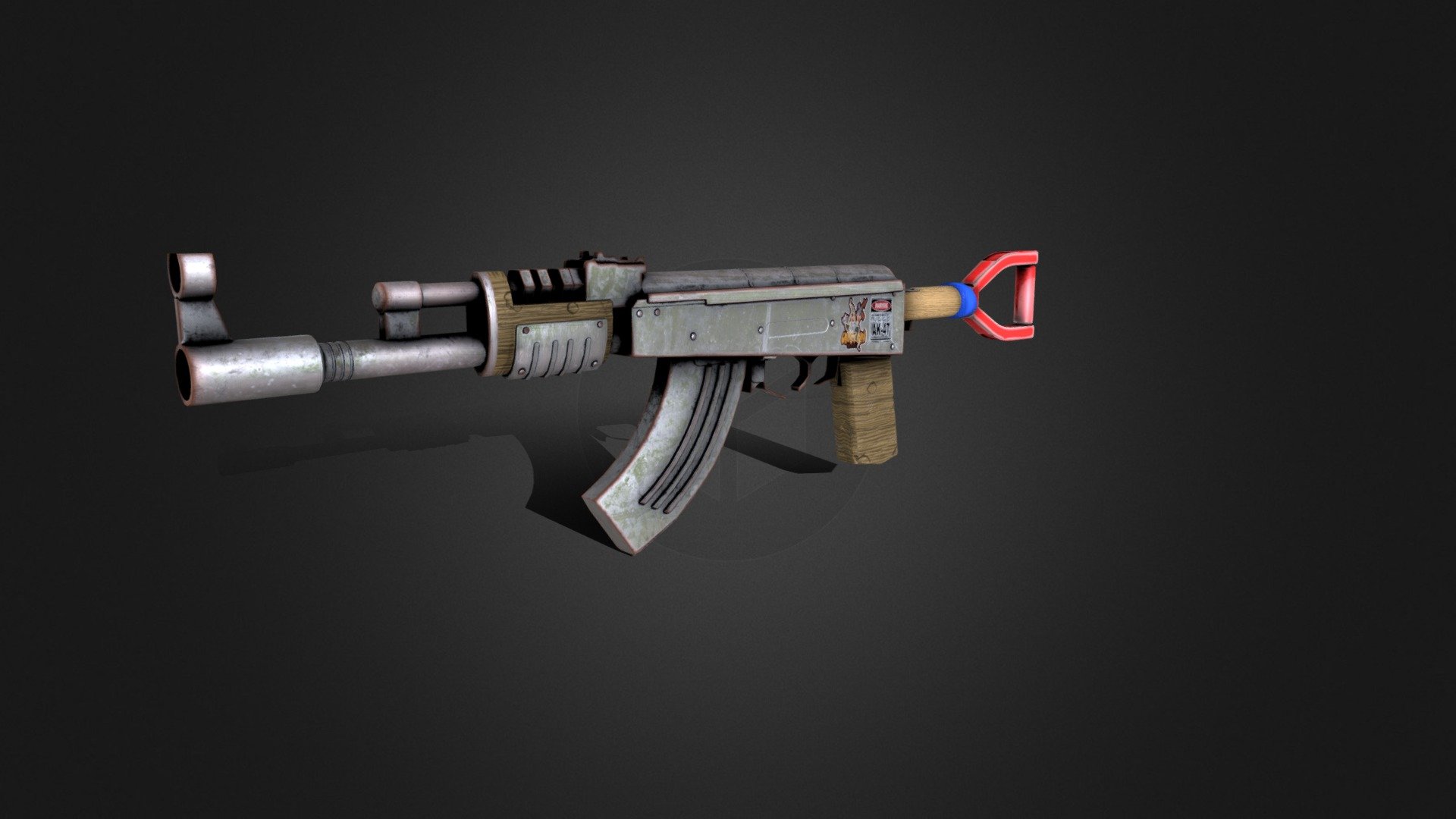 AK-47 │ Rust - Download Free 3D model by ByapY [bd5b8eb] - Sketchfab