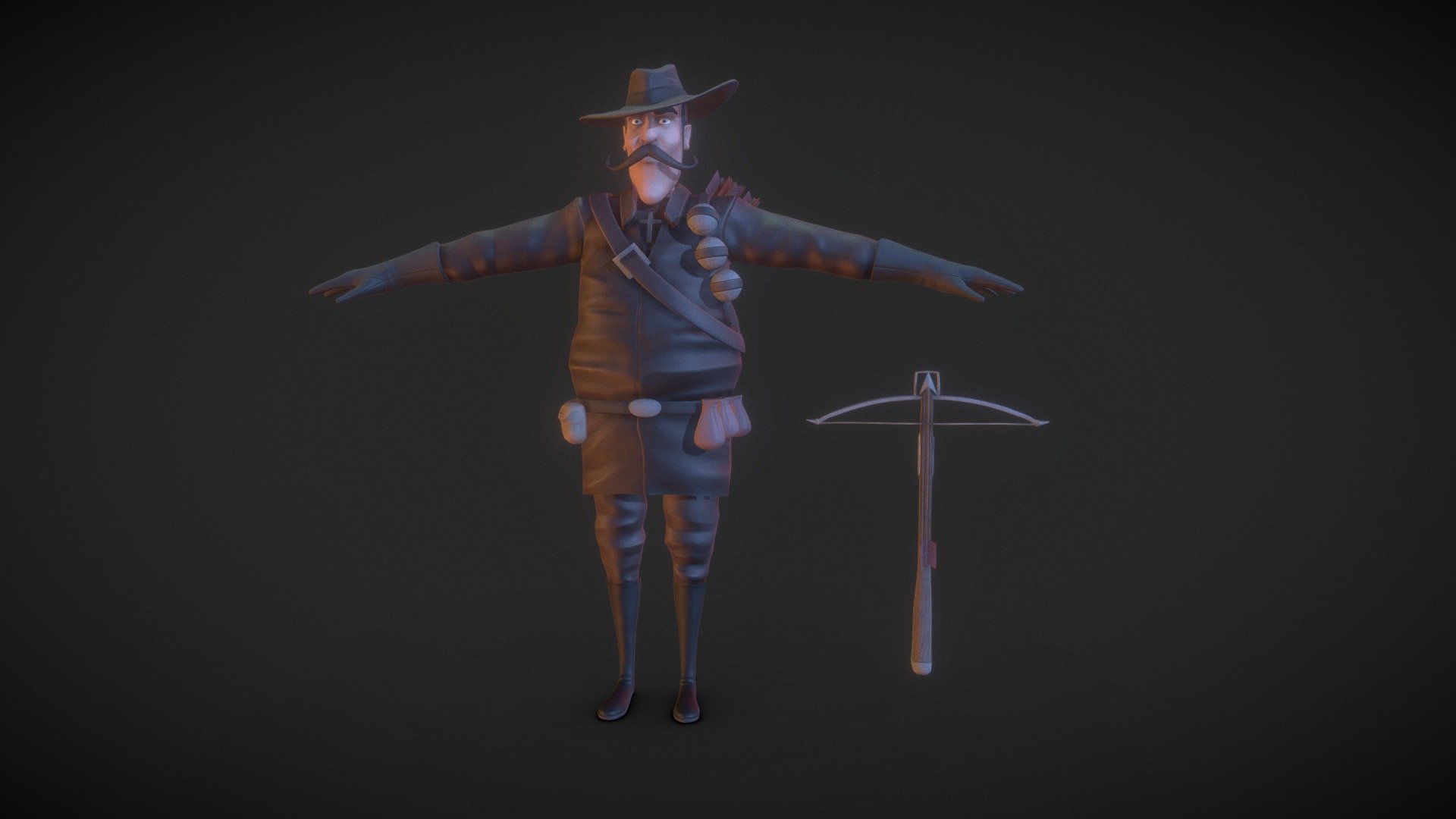 Hunter - 3D model by hristo.petrov (@hristo.petrov.designs) [bd5ca14 ...