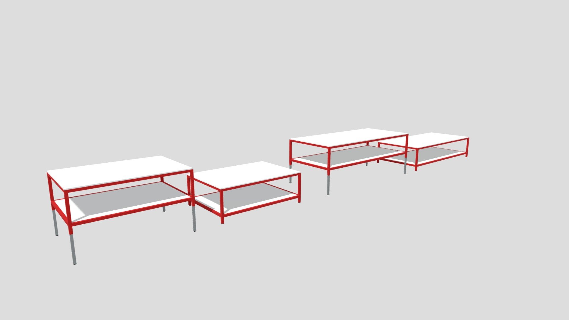 AW - JDS9818 JD Sports height adjustable benches - 3D model by 3D-VIEW ...
