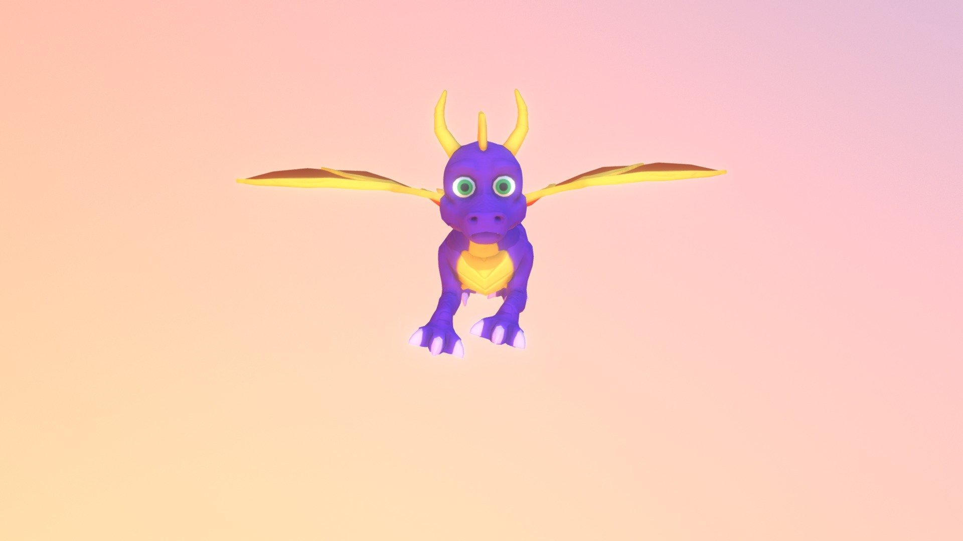 Spyro - Flying - 3D model by callum.w.nuttall [bd5d352] - Sketchfab