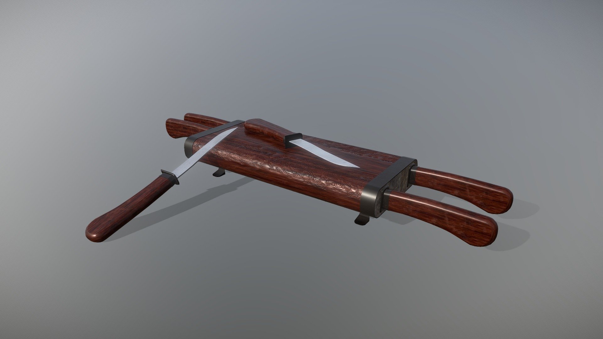 Knife Block - 3D model by Angus Whitburn (@AngusWhitburn) [bd5dc38 ...
