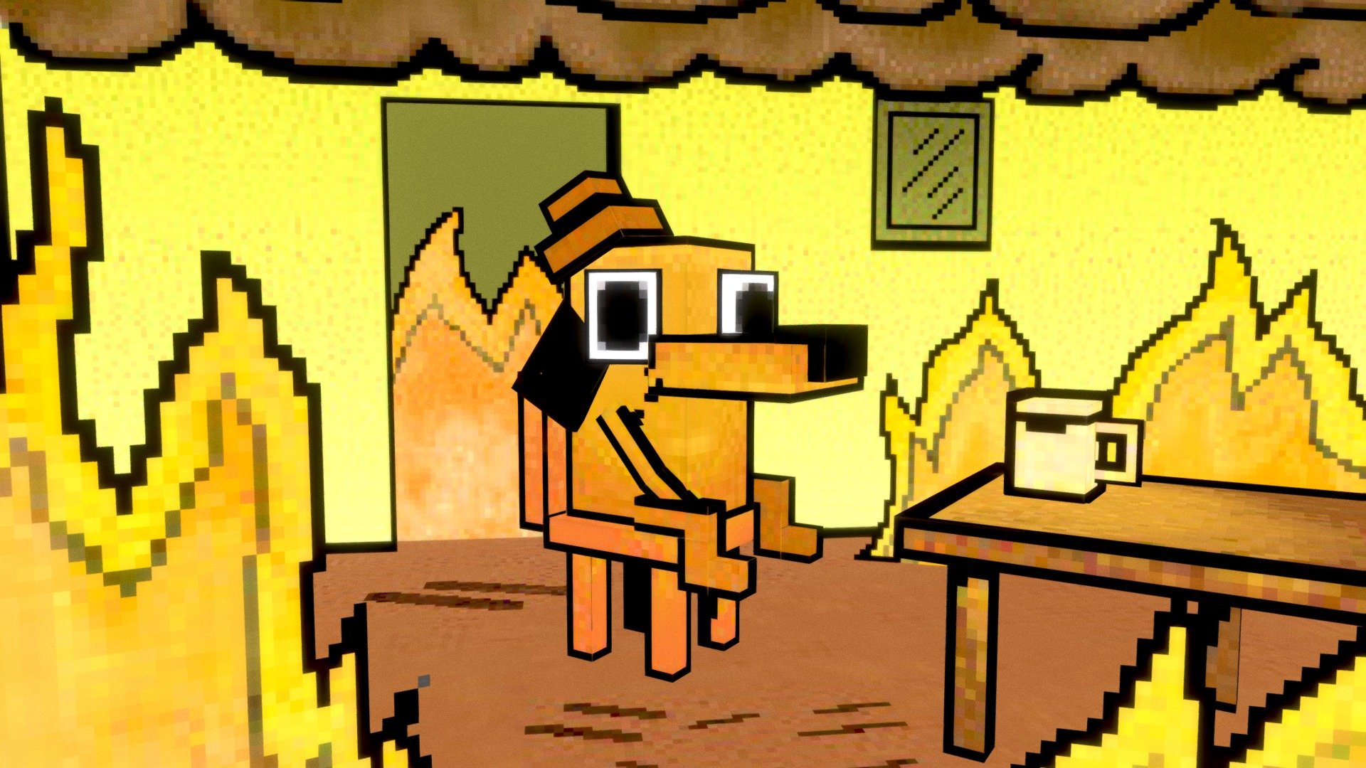 This is fine - 3D model by MisterGriimm [bd5e40d] - Sketchfab