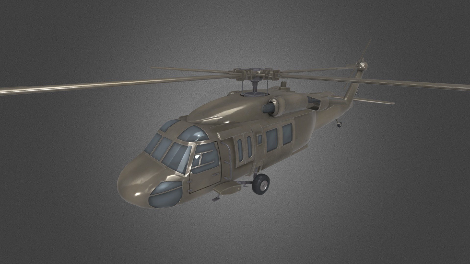 Helicopter Sikorsky UH-60 Black Hawk - 3D model by CG Duck (@cg_duck ...