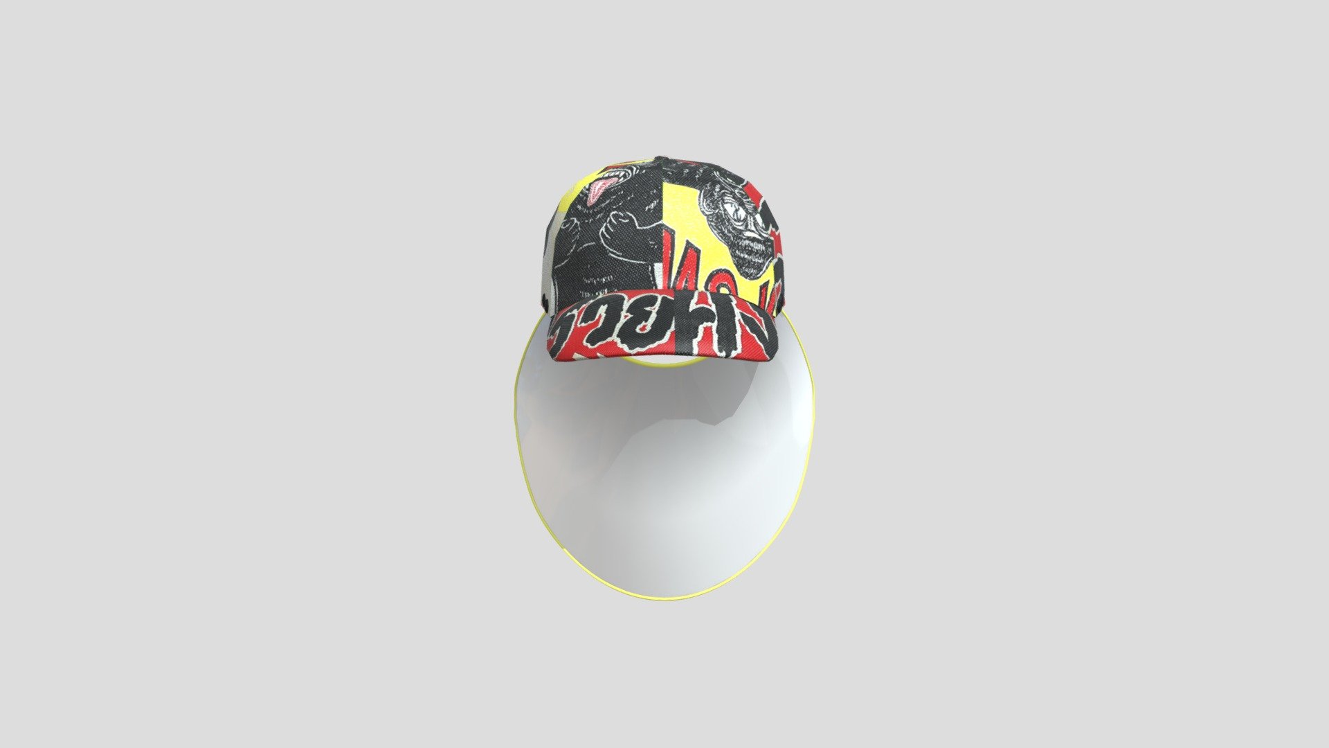 Cap with face shield - 3D model by Opas (@oransoftii) [bd5e887] - Sketchfab