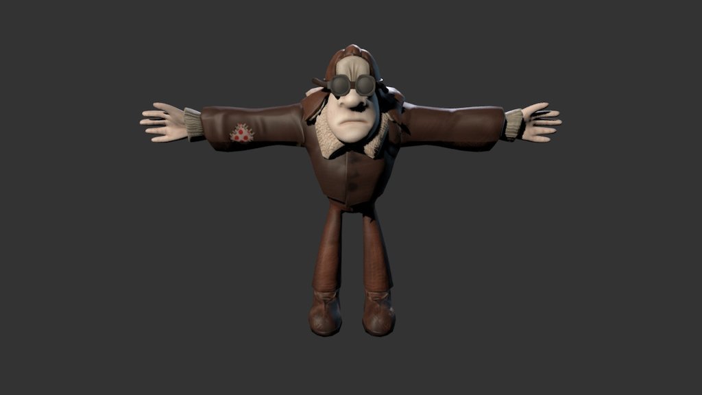 WW1 Pilot - 3D model by johnarmstrong3 [bd5ee1e] - Sketchfab