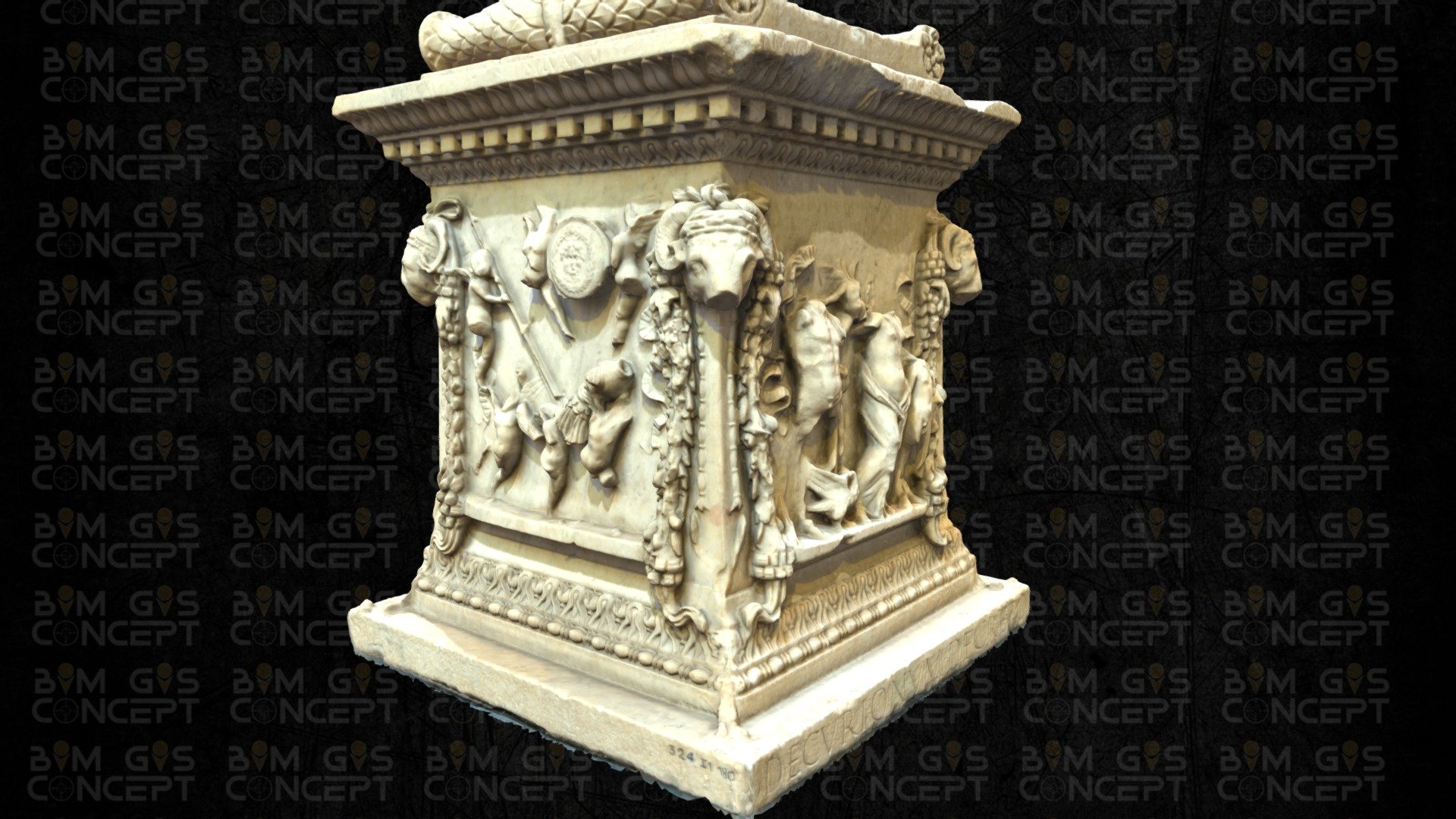 Altar of god Mars and godess Venus - 3D model by BIM GIS Concept (@bimgisconcept) [bd612a2 ...